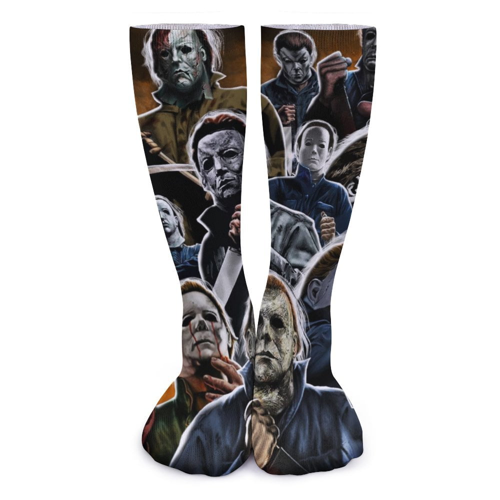 Michael Myers Halloween Thick Stockings for Men Women Durable Comfort ...