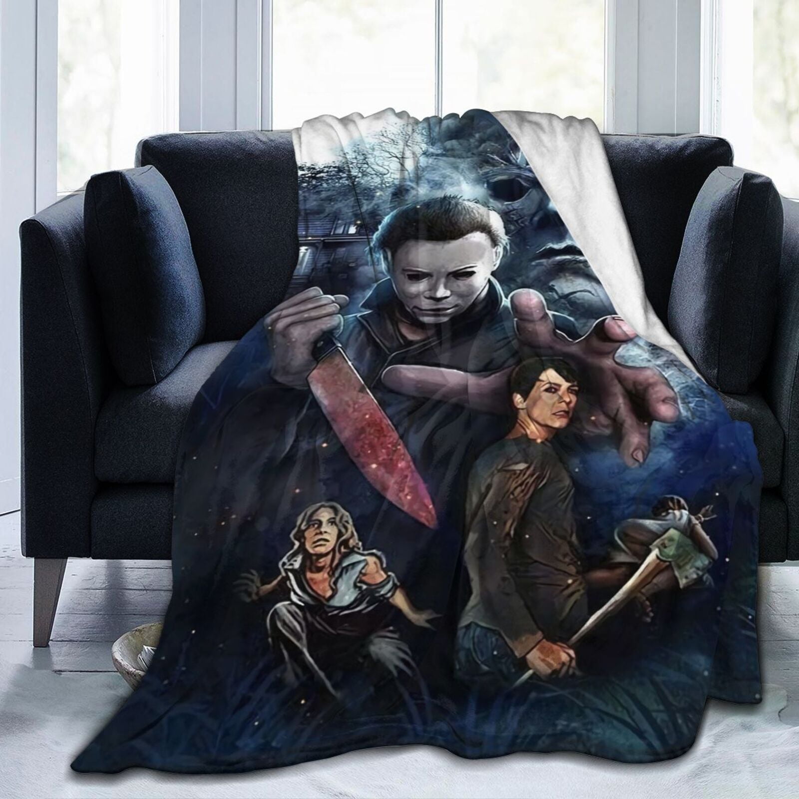Michael Myers Horror Blanket Soft Cozy Fleece Throw Blanket Gift for ...
