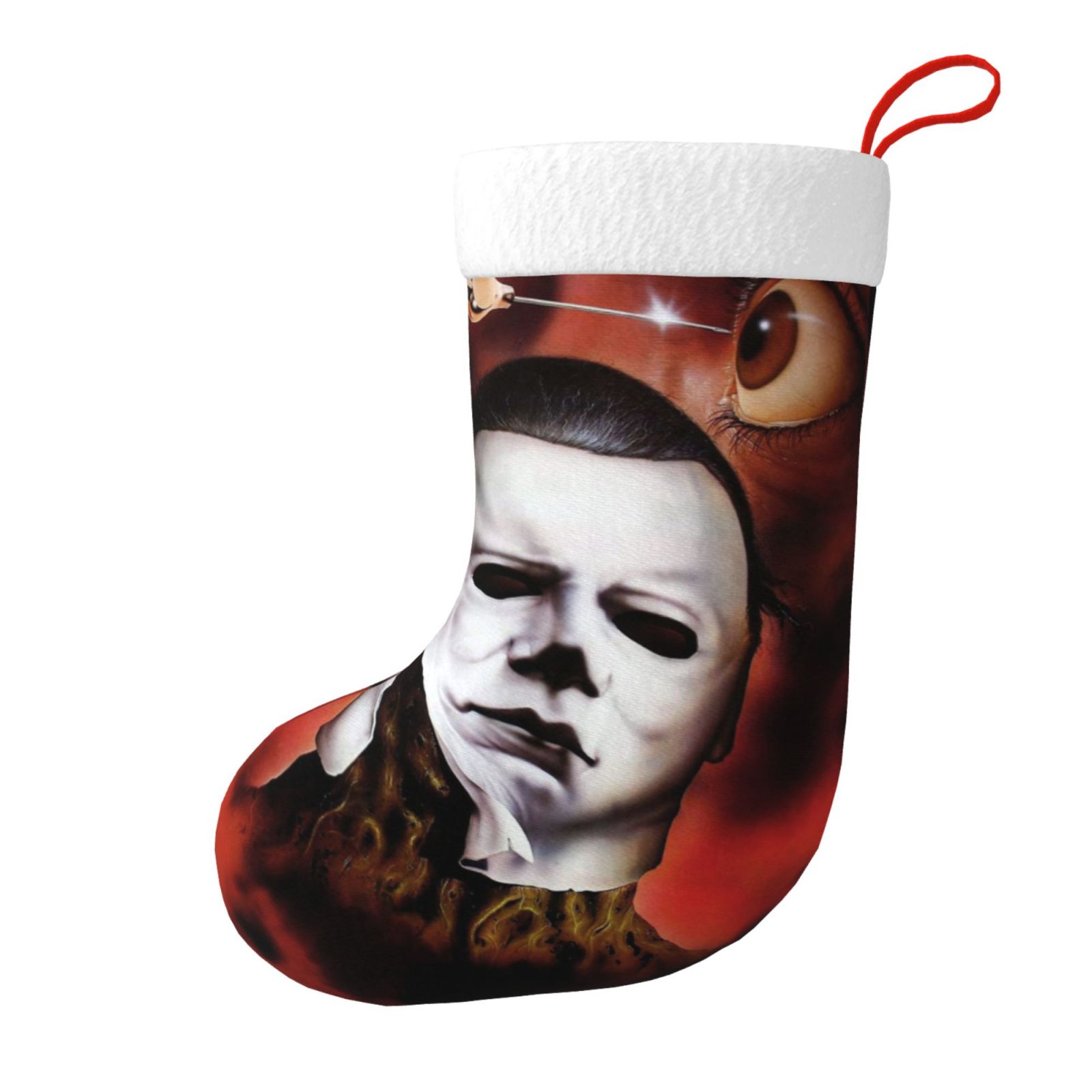 Michael Myers Horror Christmas Stocking Xmas Candy Gift Bag Fireplace ...