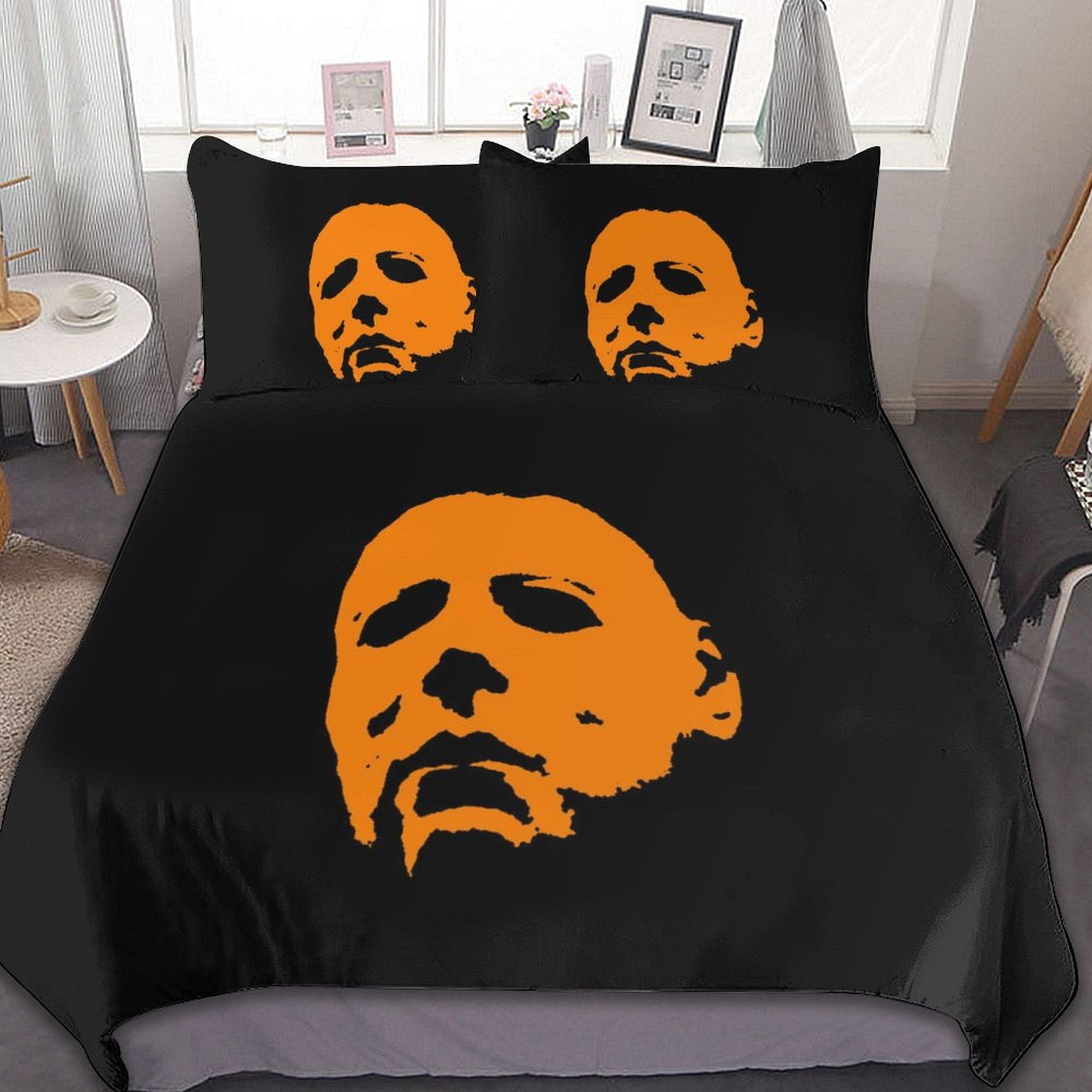 Michael Myers Horror Halloween 3 Piece Bedding Sets Decor Comforter ...