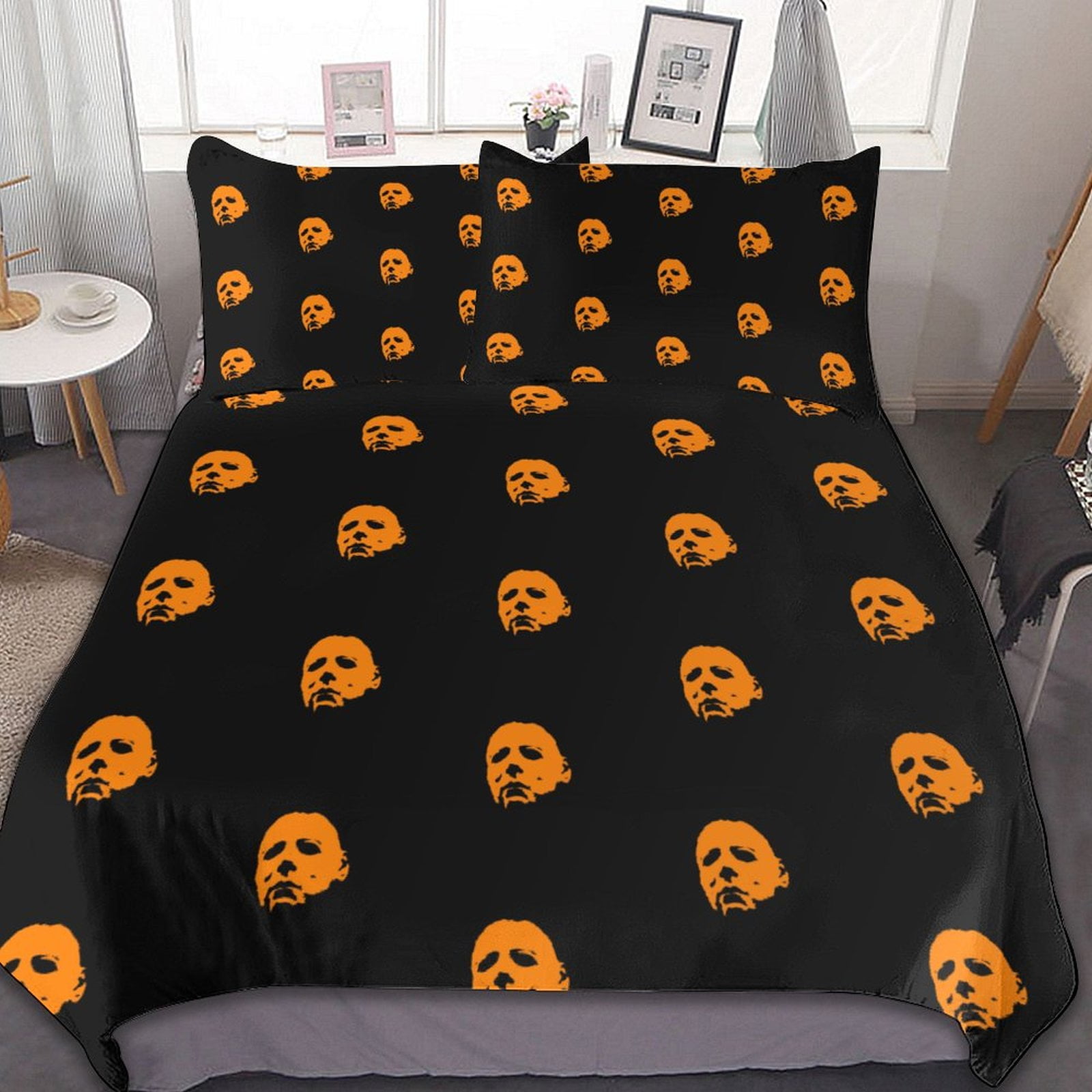 Michael Myers Horror Halloween 3 Piece Bedding Sets Decor Comforter ...
