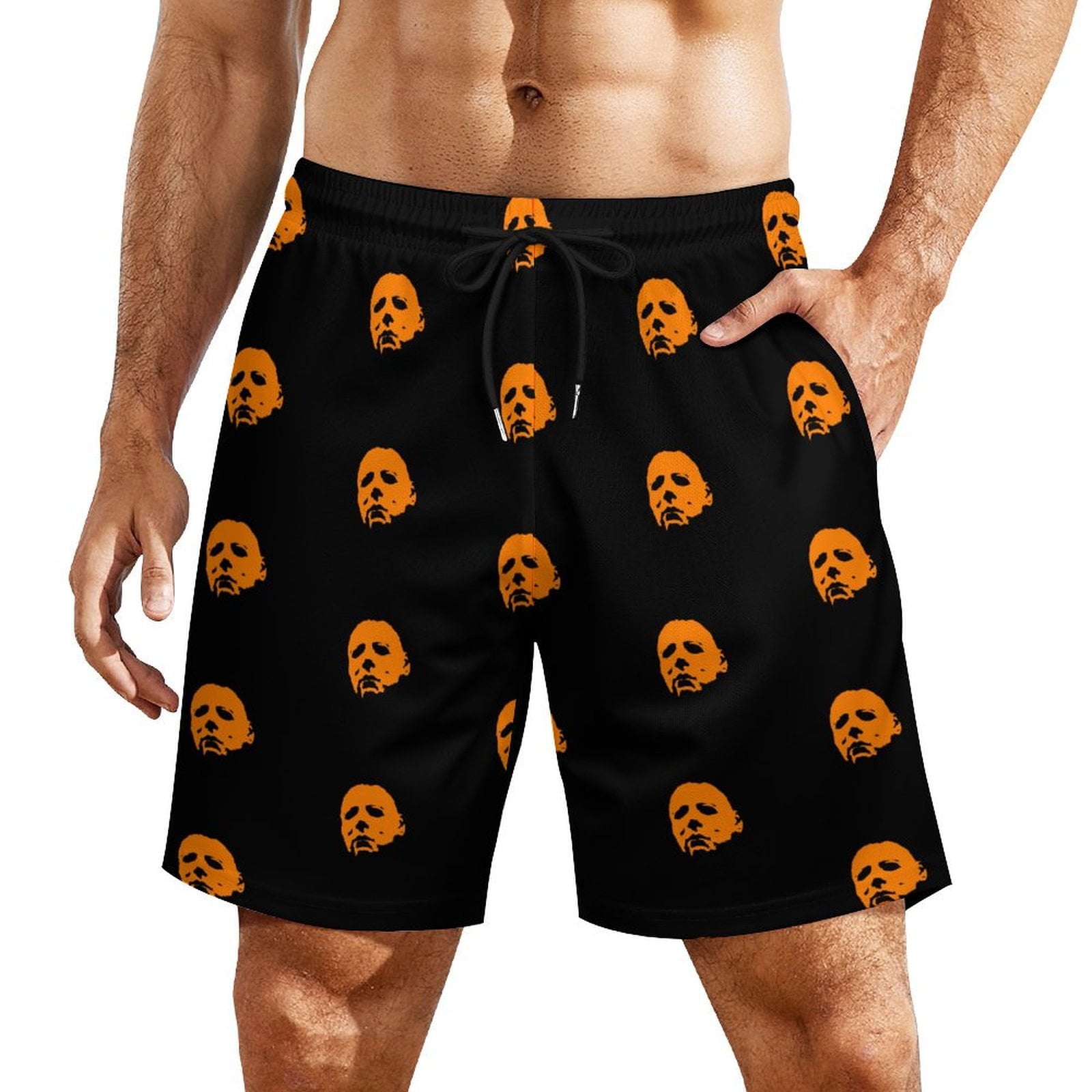 Michael Myers Horror Halloween Men's Board Shorts Swim Trunks Quick Dry ...