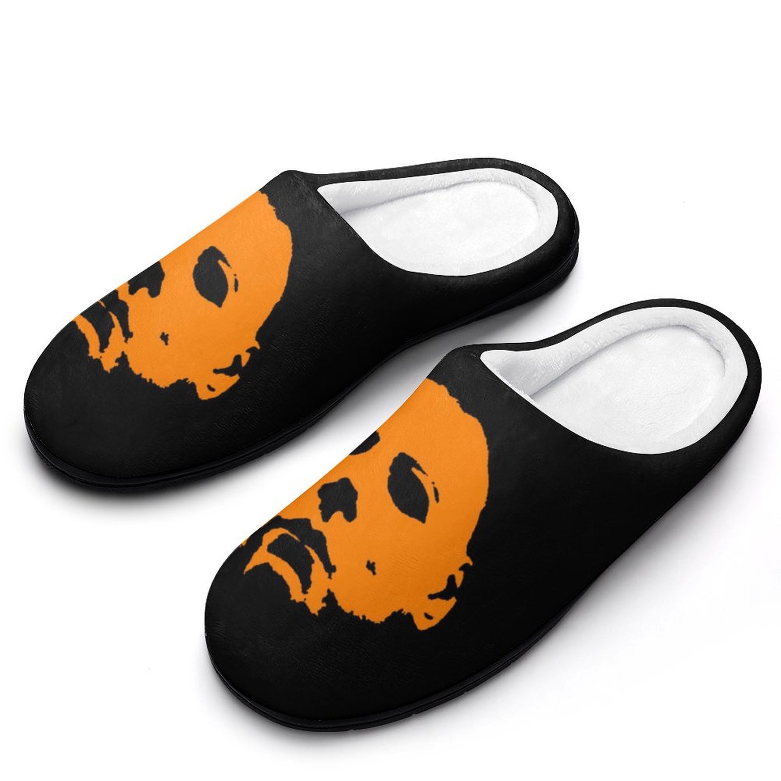 Michael Myers Horror Halloween Men's Cotton Slippers Winter Fuzzy ...