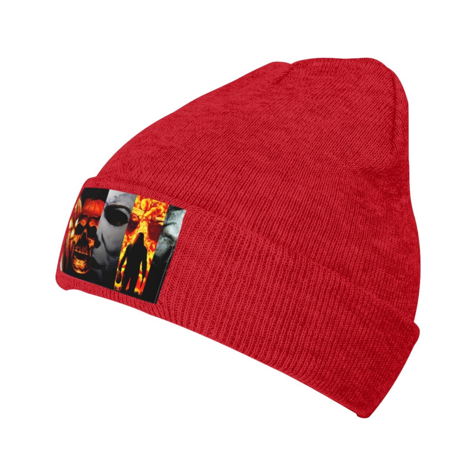 Michael Myers Horror Knitted Beanie Hat Daily Winter Warm Thermal ...