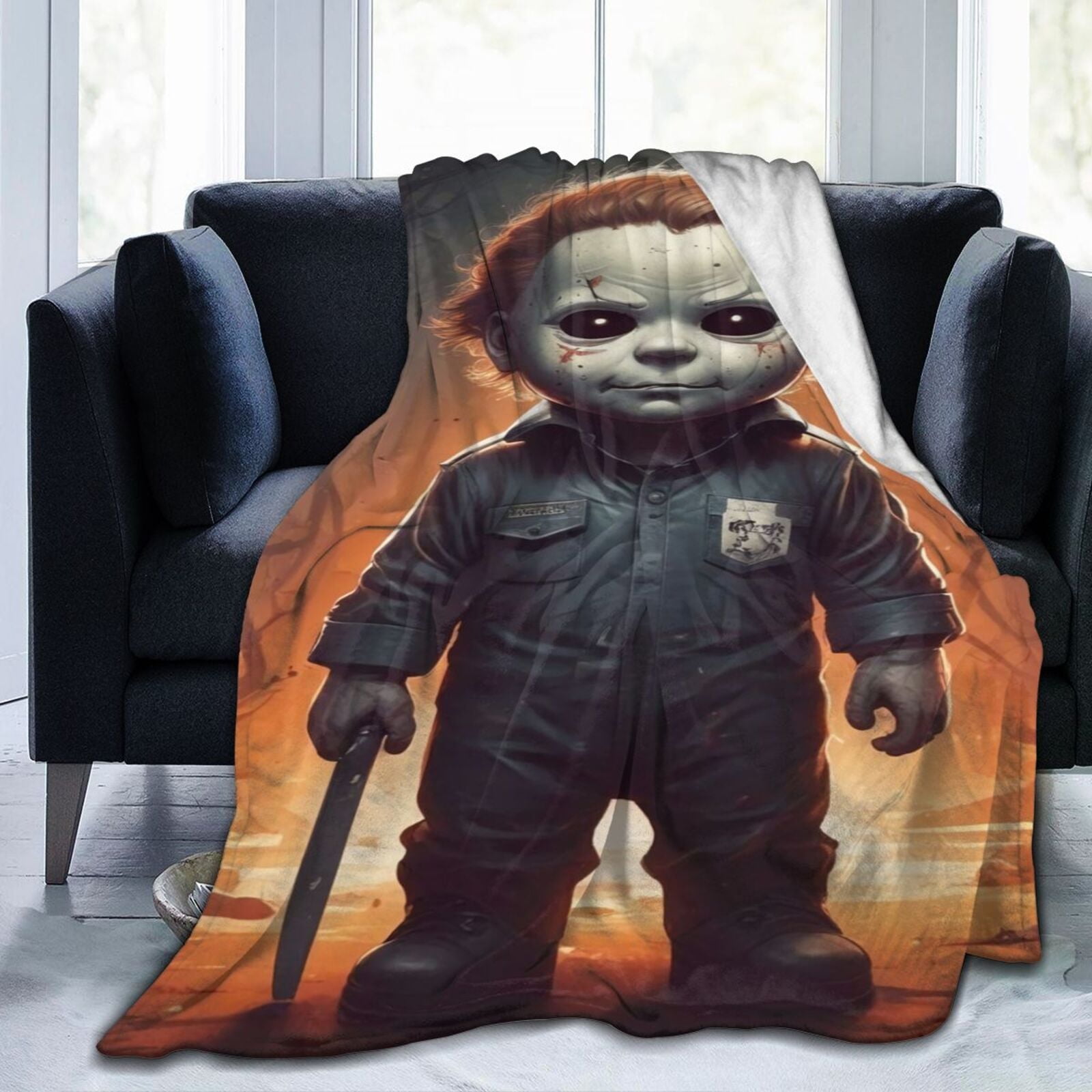 Michael Myers Horror Movie Soft Cozy Flannel Plush Throw Blanket ...
