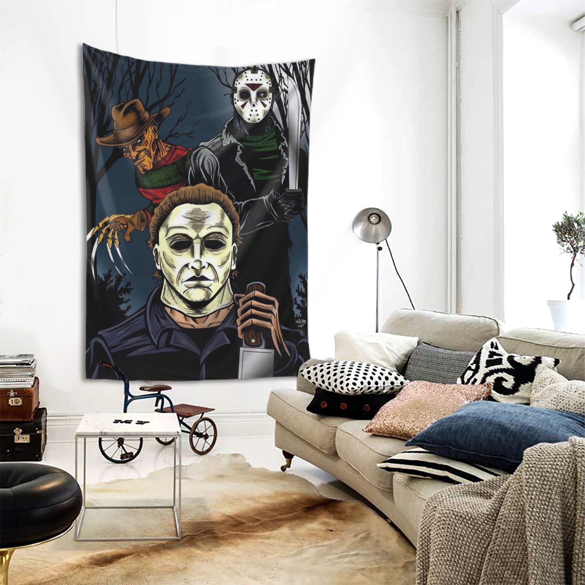 Michael Myers Horror Tapestry Poster Printing Wall Hanging Tapestries ...