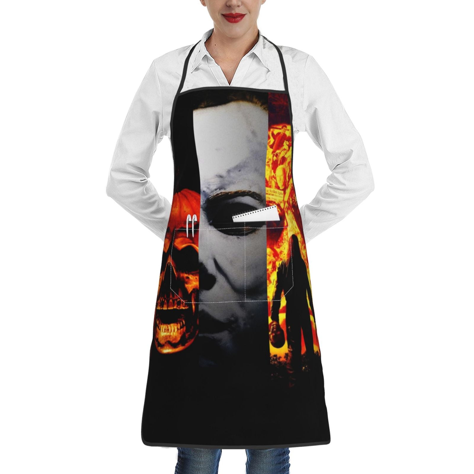 Michael Myers Horror Versatile Fashion Apron For Chef,Craftsman,Cobbler ...
