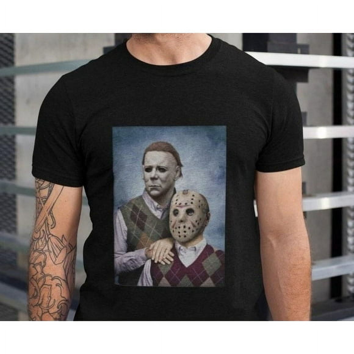 Michael Myers and Jason Voorhees Step Brothers Movie Funny Shirts ...