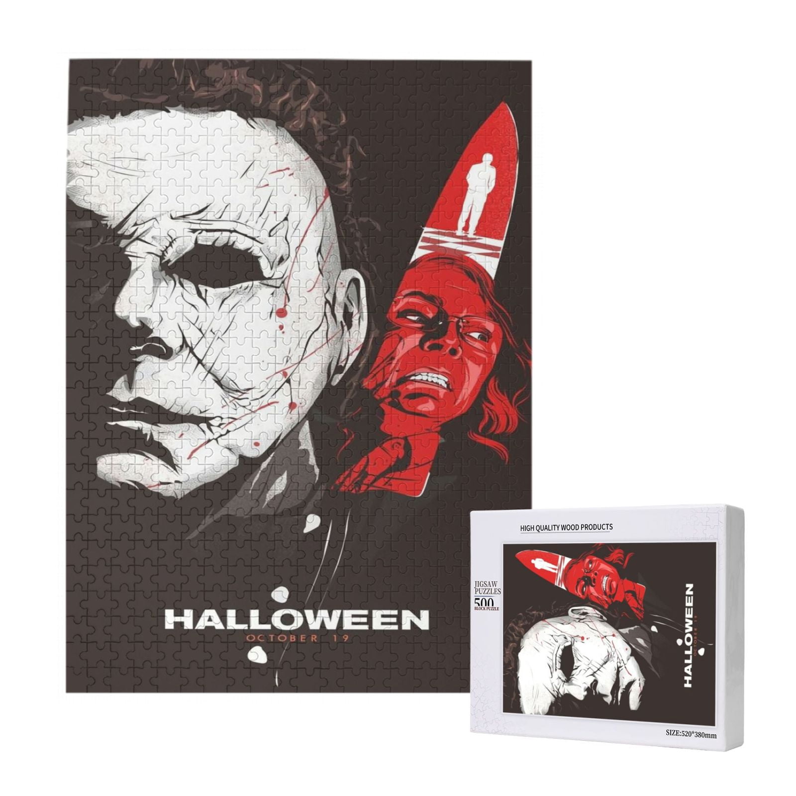 Michael Myers Jigsaw Puzzle Interactive Brain Teaser Board Game for ...