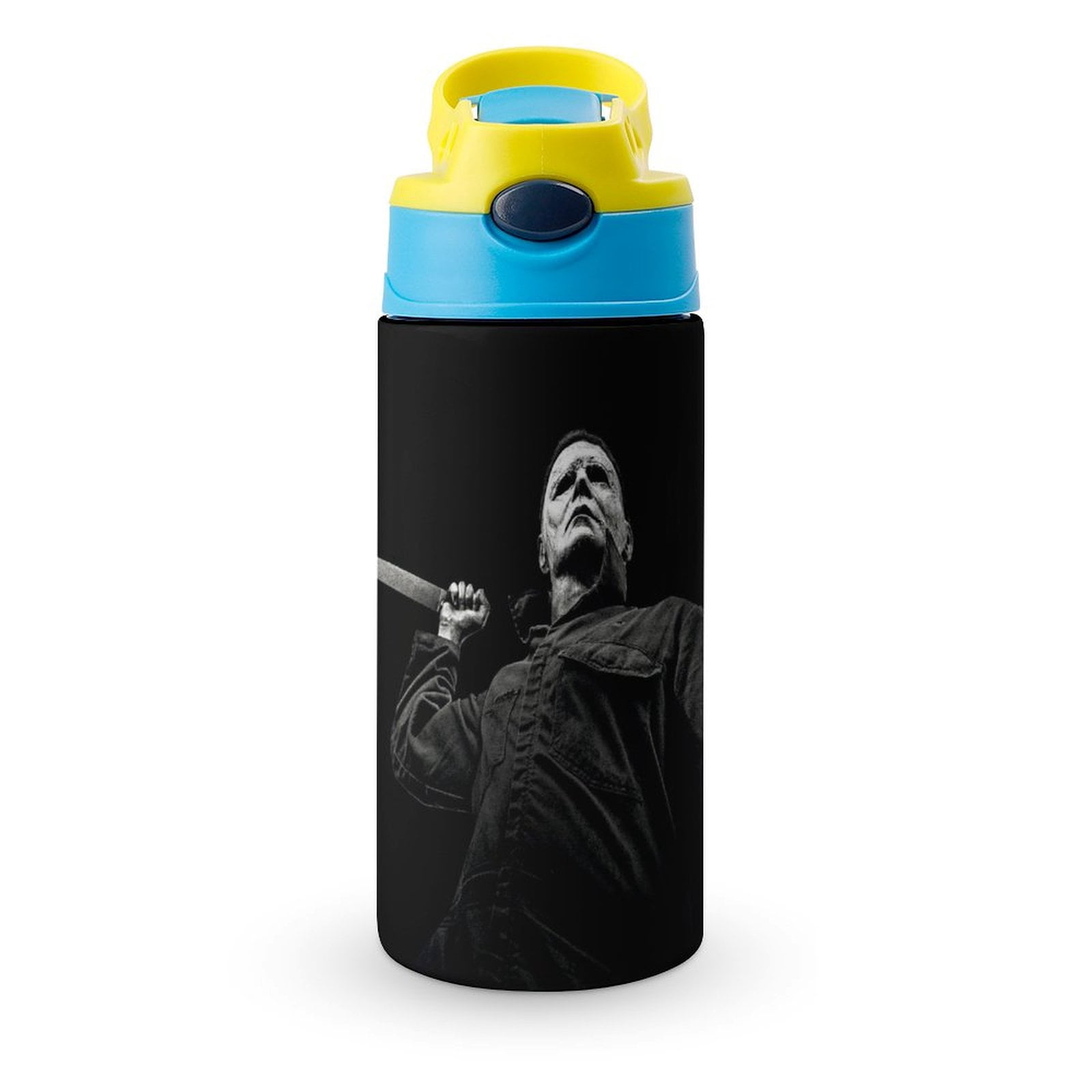 Michael Myers Kids Water Bottle with Straw Lid Insulated Stainless ...