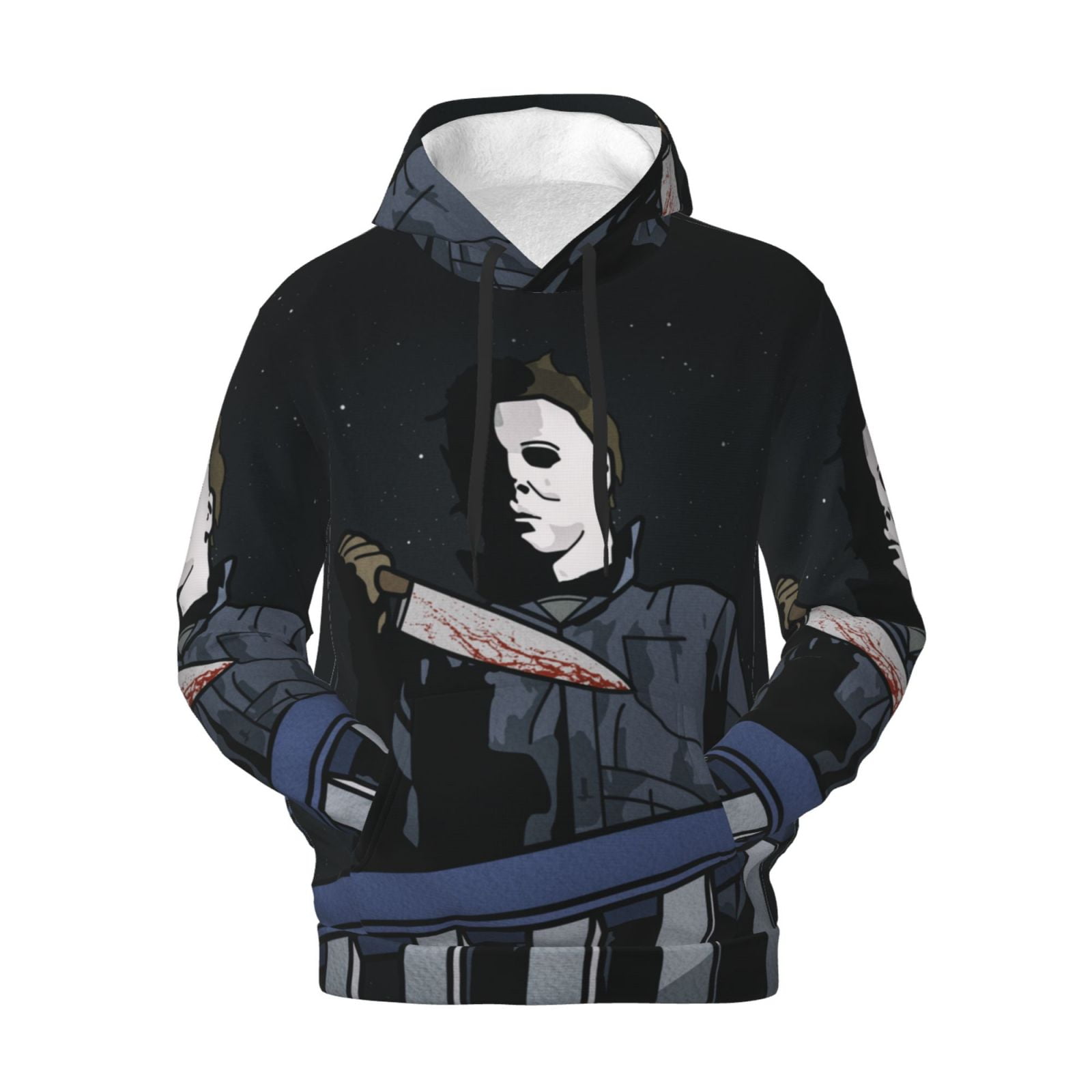 Michael Myers Men's Sweatshirt Hoodies Soft Plush Fleece Pullover ...
