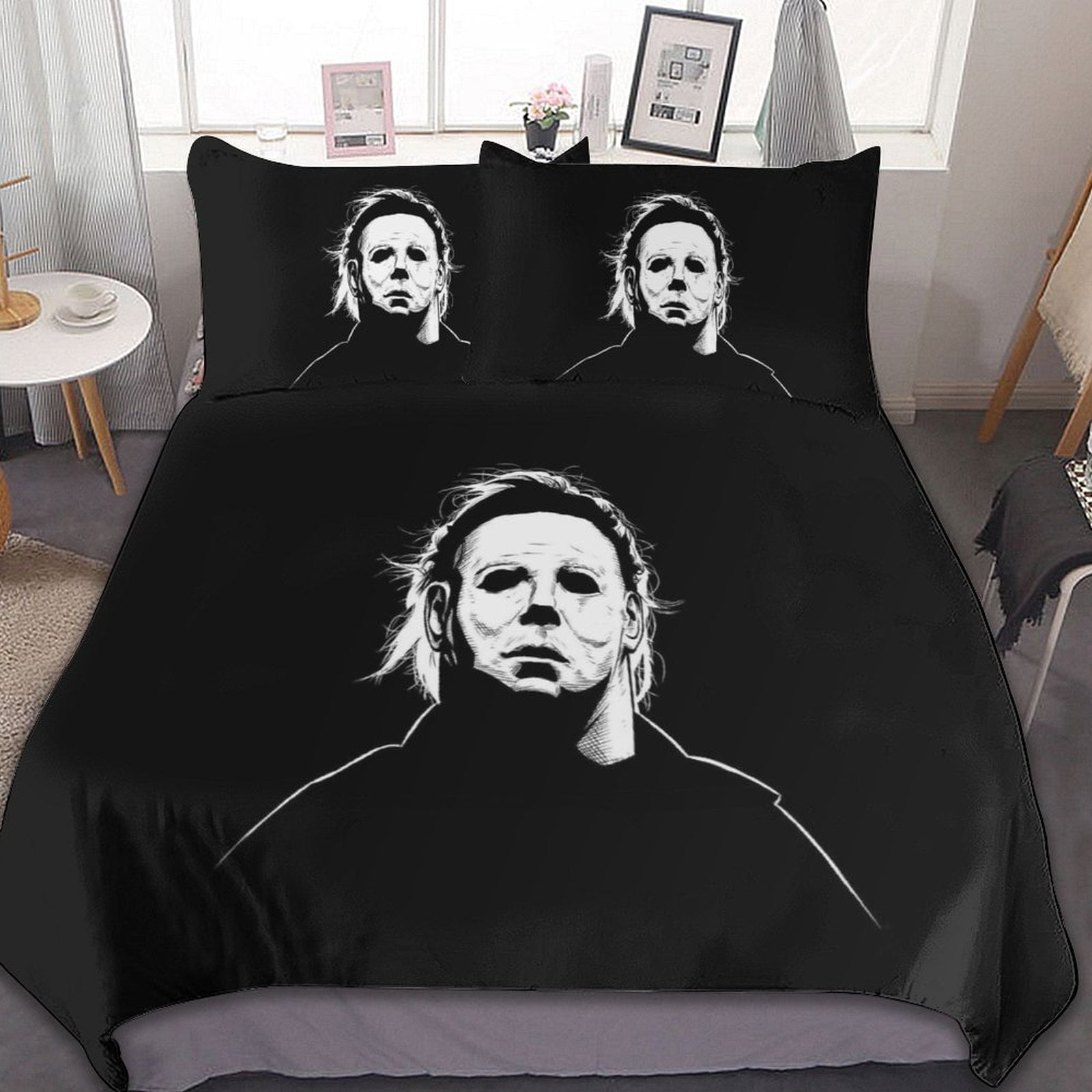 Michael Myers Movie 3 Piece Bedding Sets Decor Comforter Sets With One ...