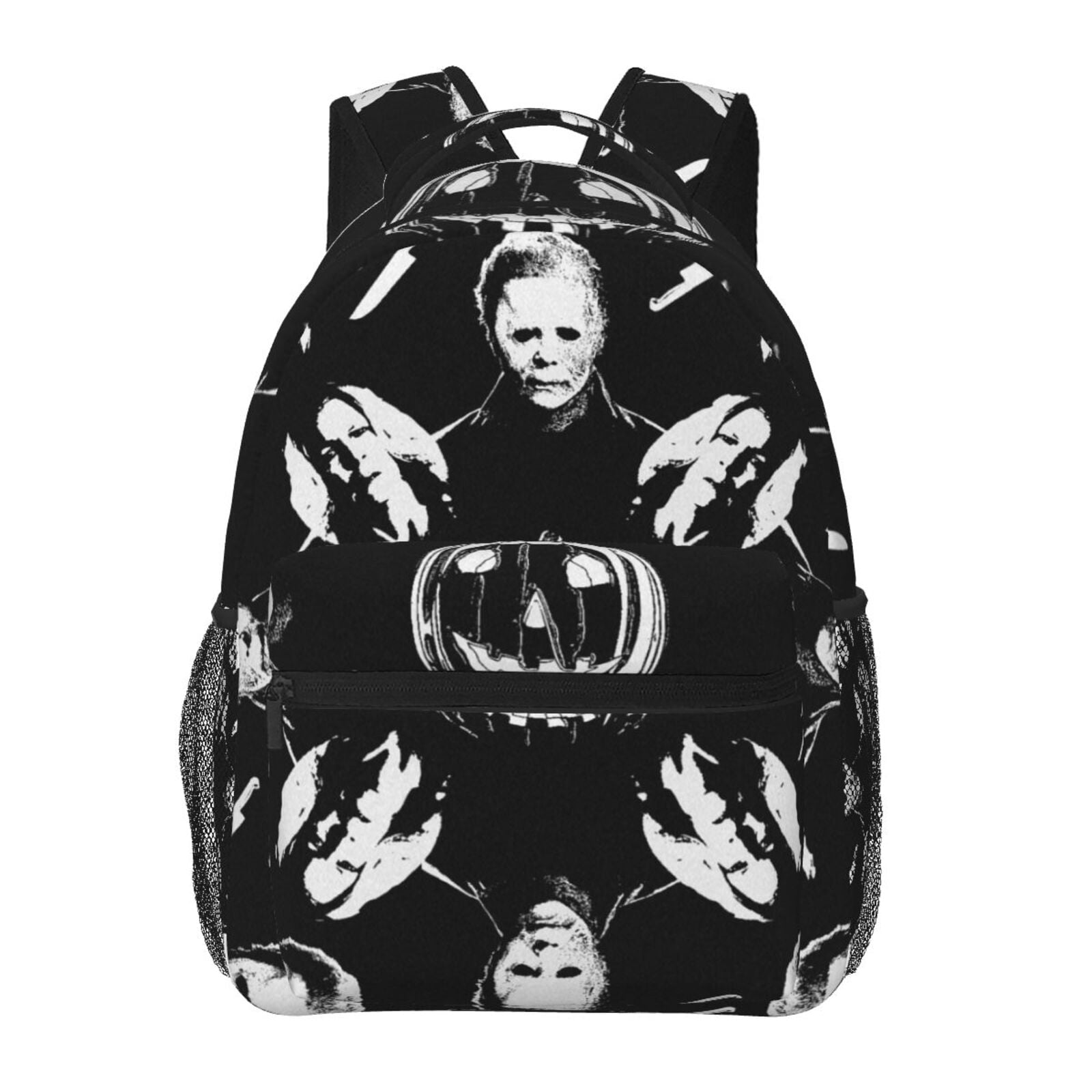 Michael Myers Pattern Adjustable Laptop Backpack School Student Book ...