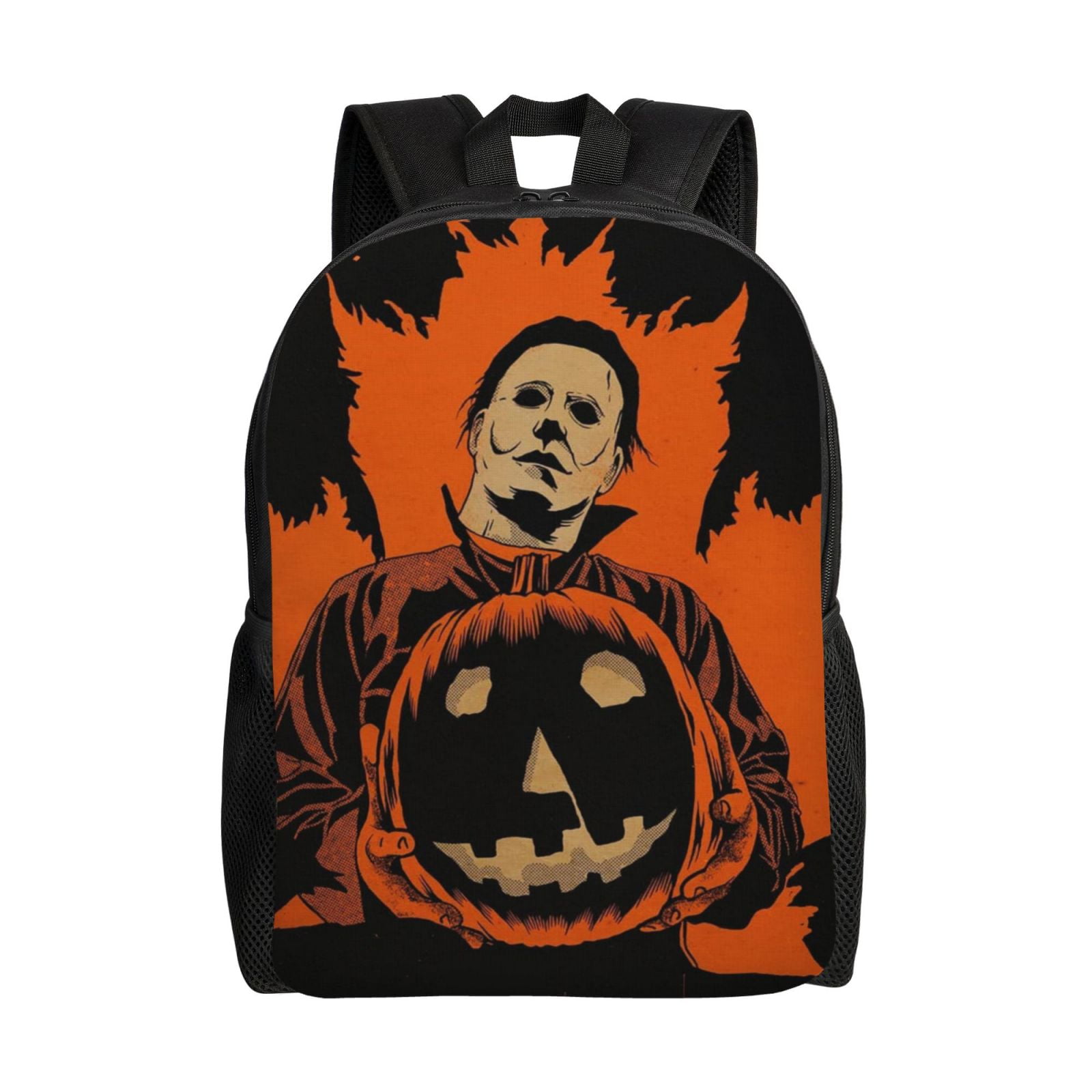 Michael Myers Pumpkin Backpack Laptop School Bag Student Satchel ...