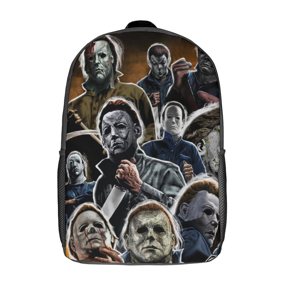 Michael Myers School Backpack Shoulder Bag 17 Inch Casual Daypack ...