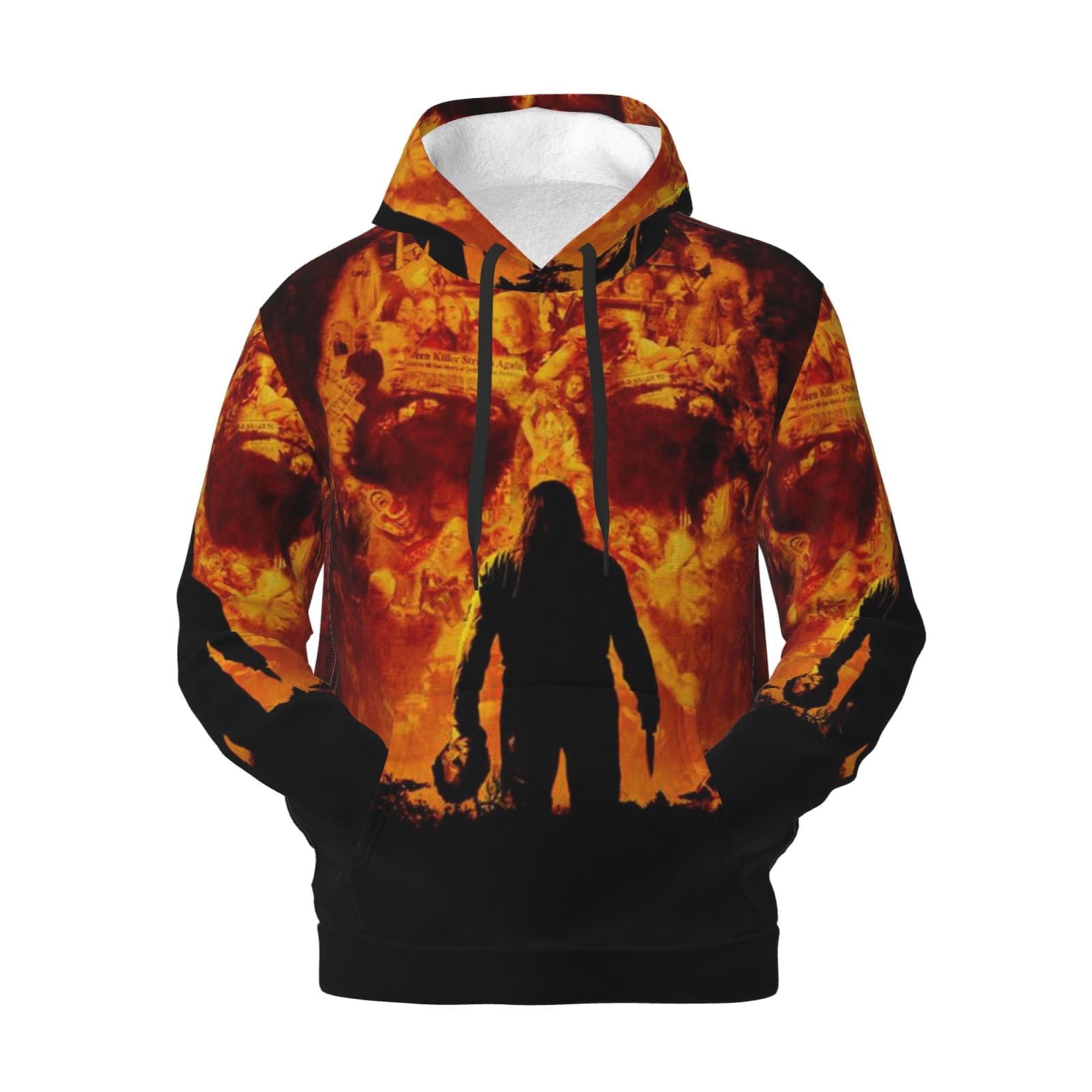 Michael Myers Skull Men's Sweatshirt Hoodies Soft Plush Fleece Pullover ...