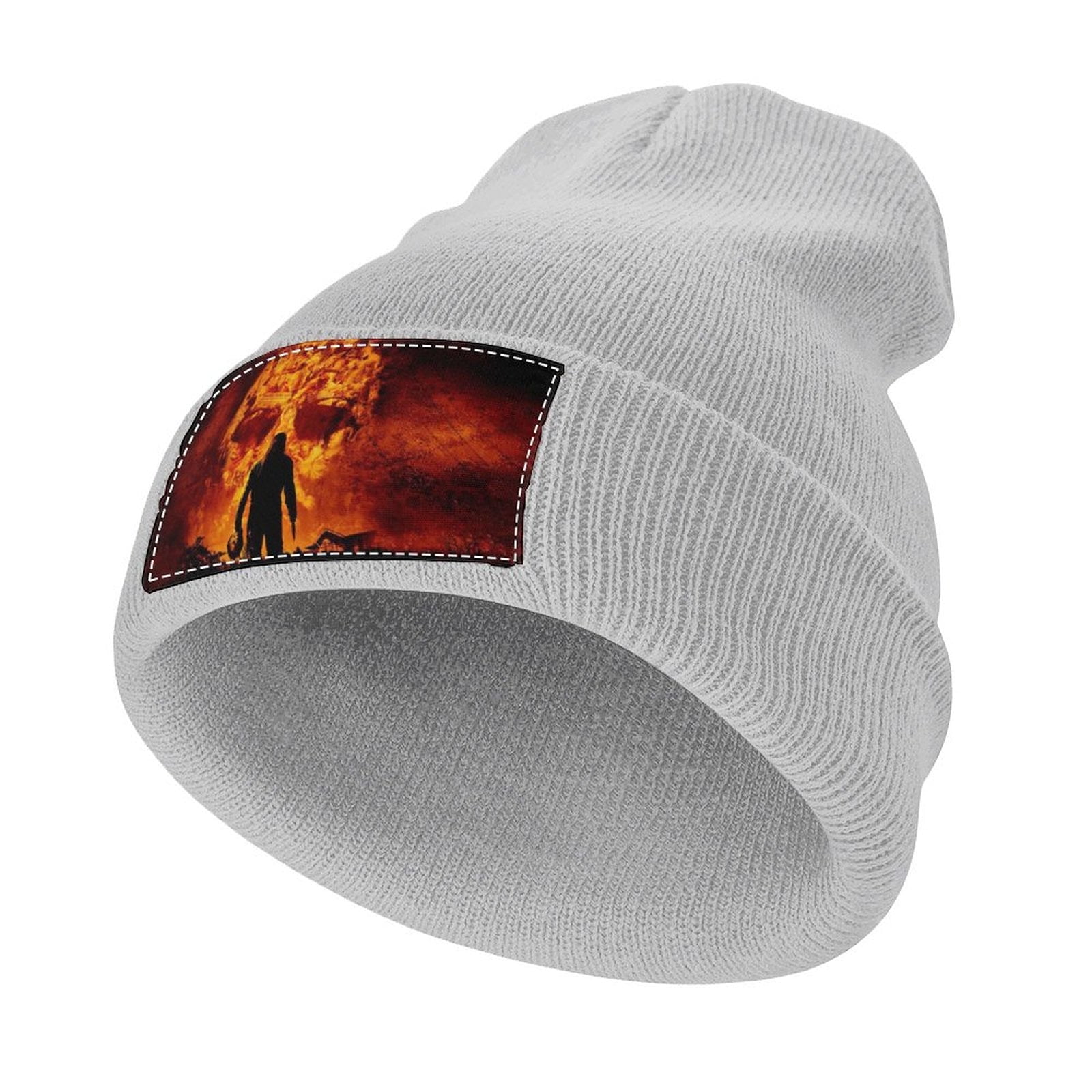 Michael Myers Skull Stretchable Knitted Beanie Hat Daily Winter Thermal ...