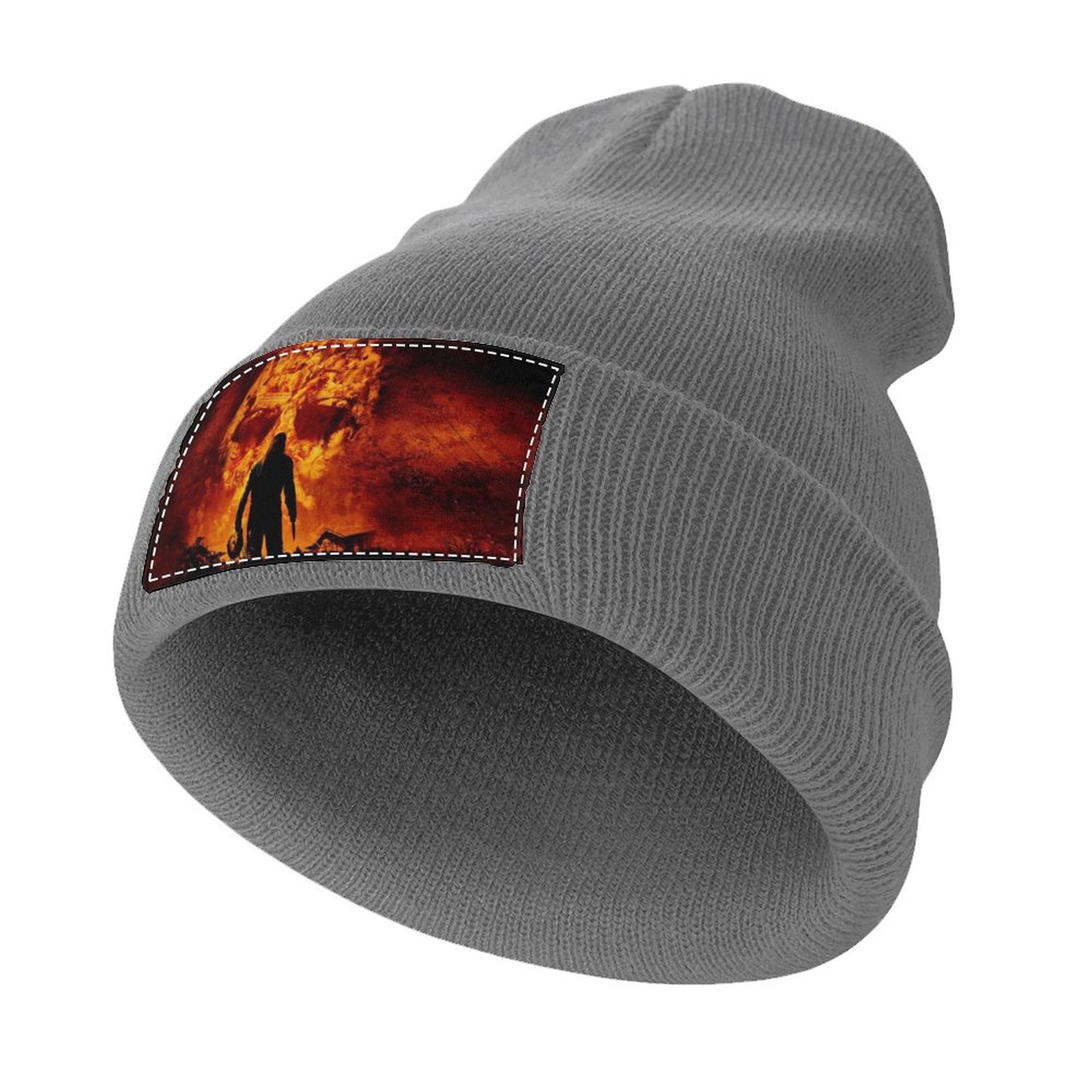 Michael Myers Skull Stretchable Knitted Beanie Hat Daily Winter Warm ...