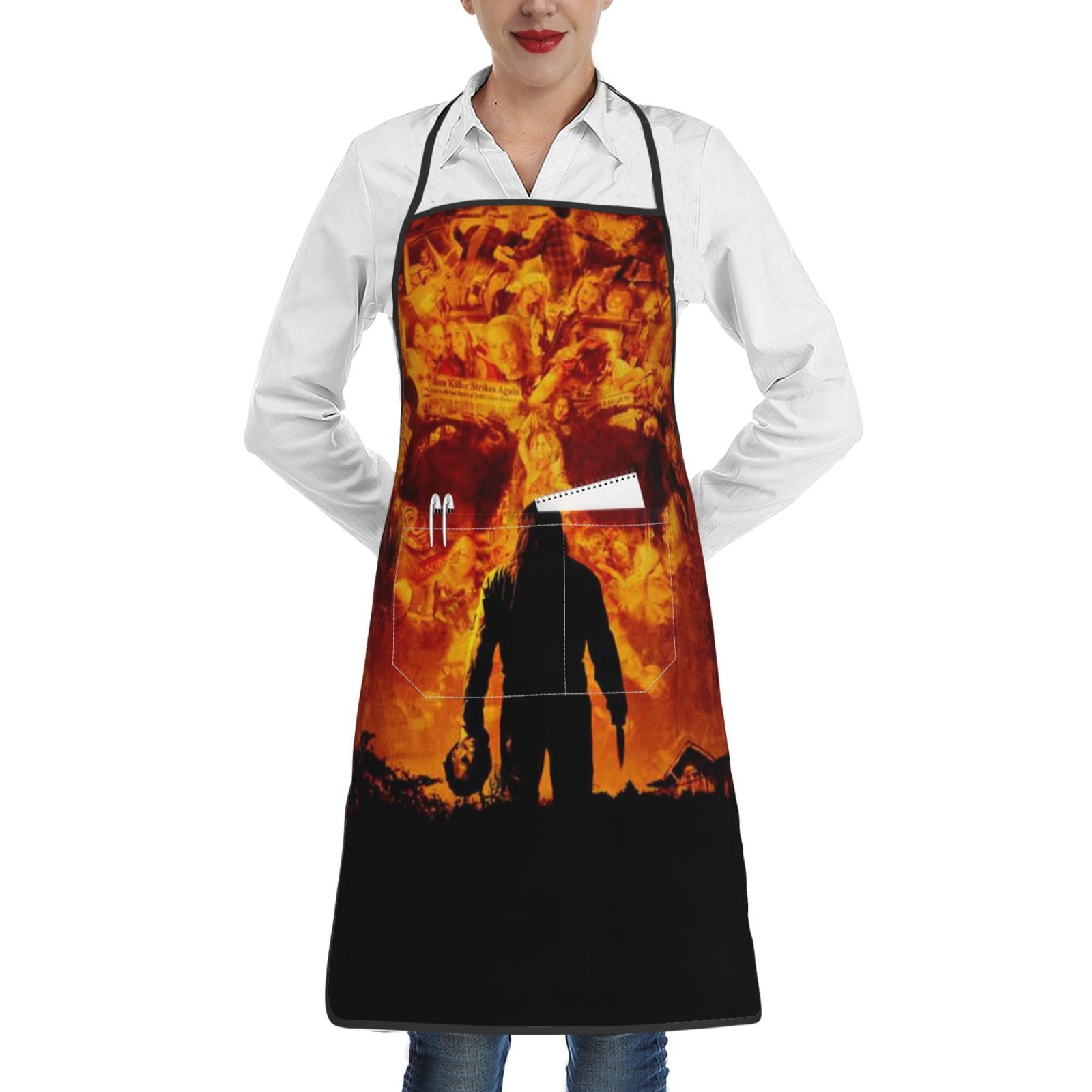 Michael Myers Skull Waterproof Apron Home Decor Kitchen Fashion Apron ...