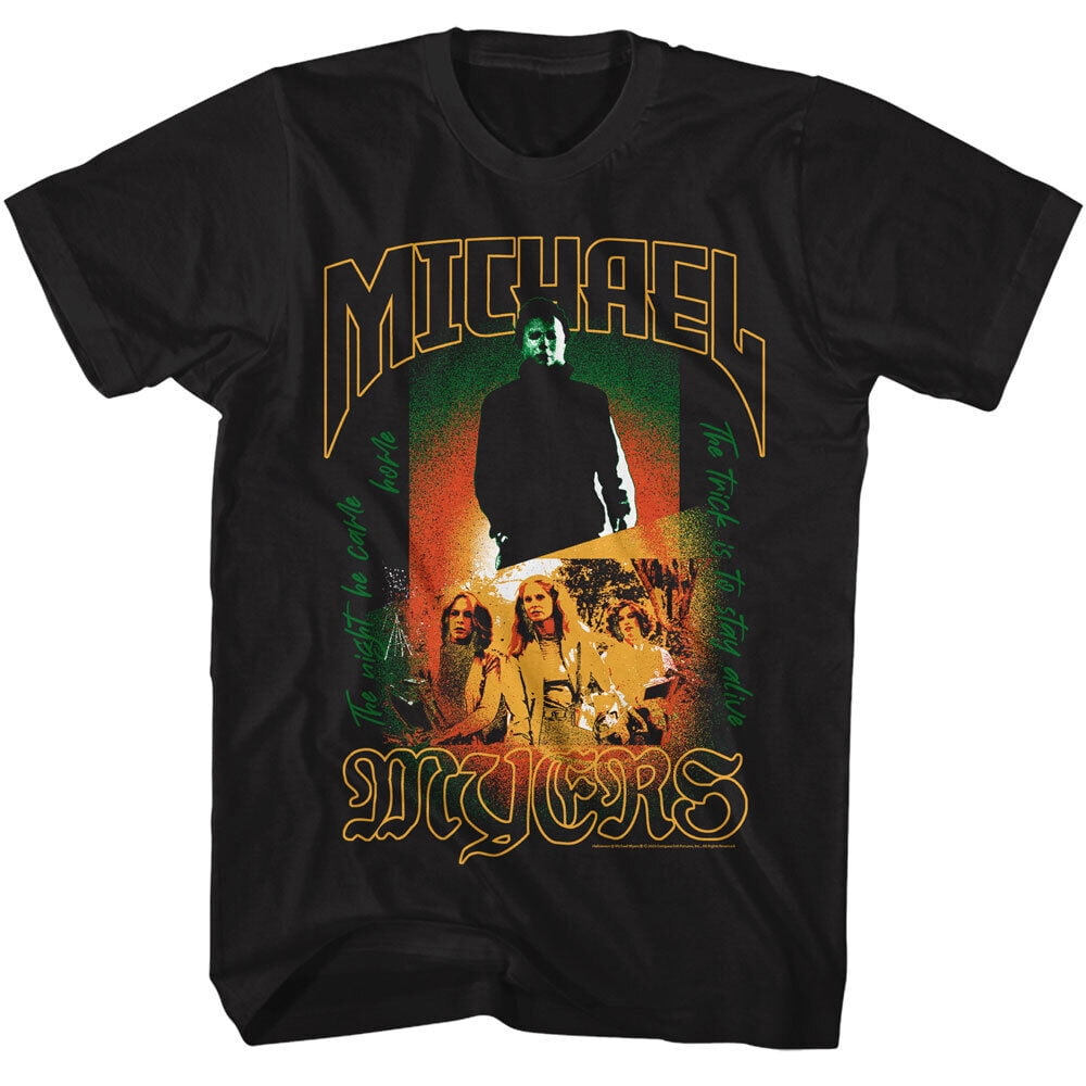 Michael Myers T-Shirt Halloween Horror Movie Version 2 Logo Black ...