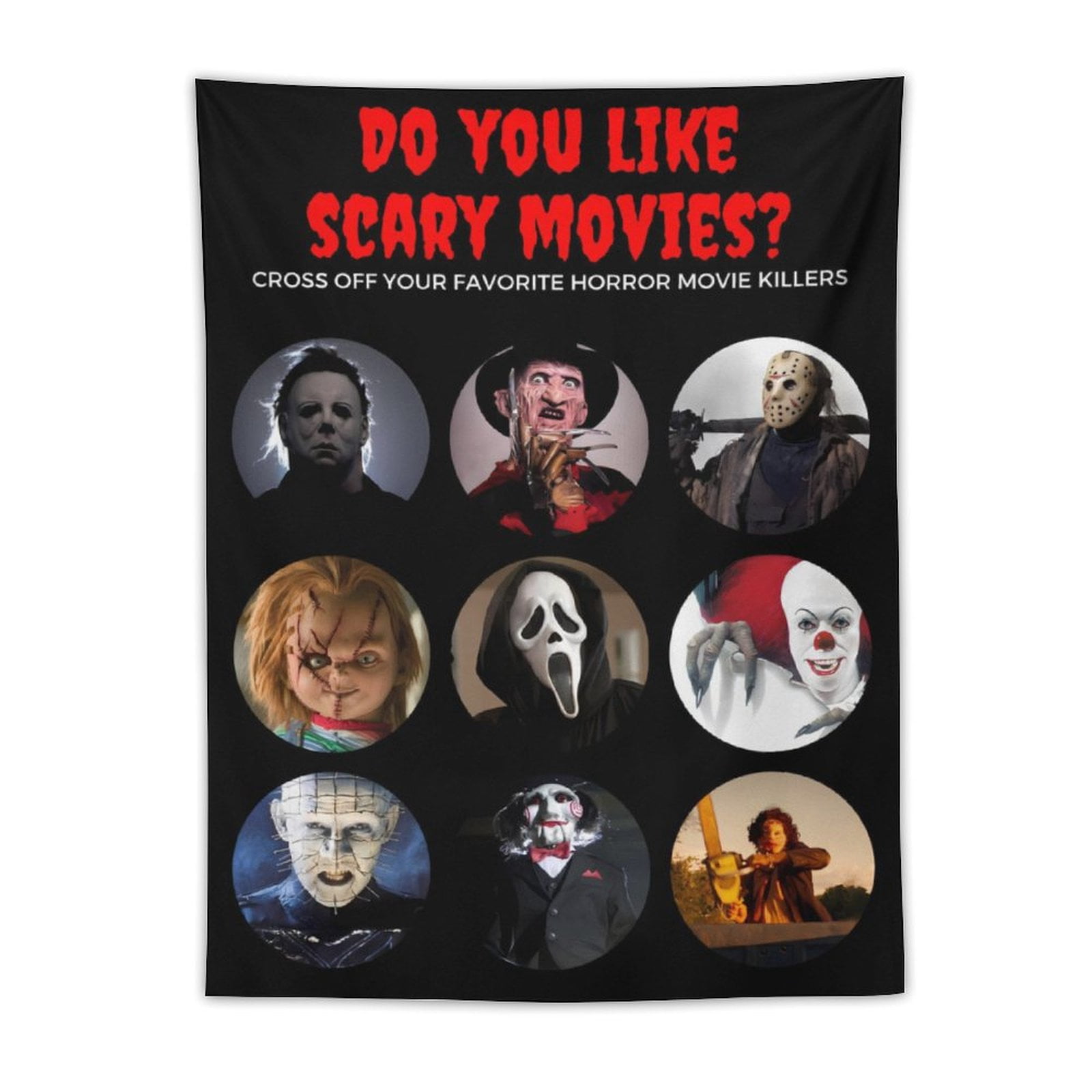 Michael Myers Tapestry Bedroom Indie Vertical Tapestry Wall Hanging for ...