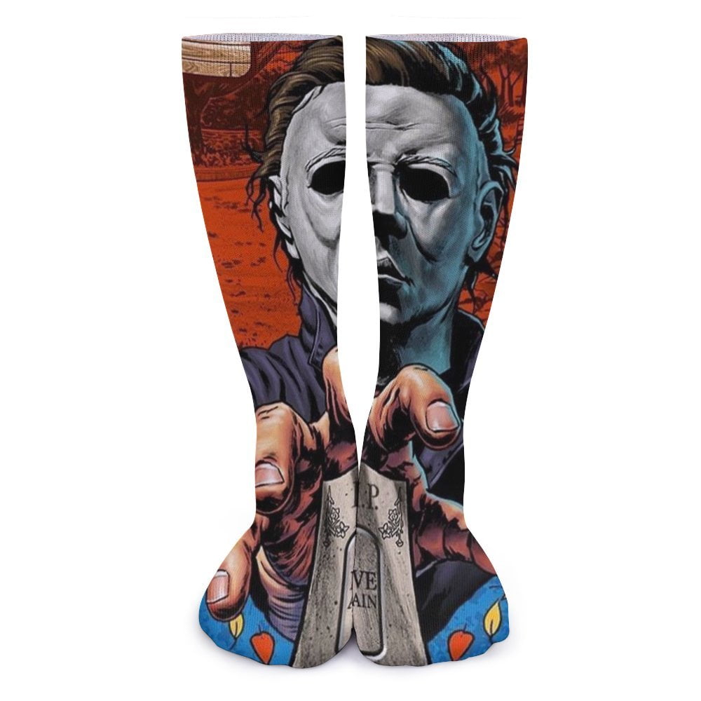 Michael Myers Thick Stockings for Men Women Durable Comfort Calf Socks ...