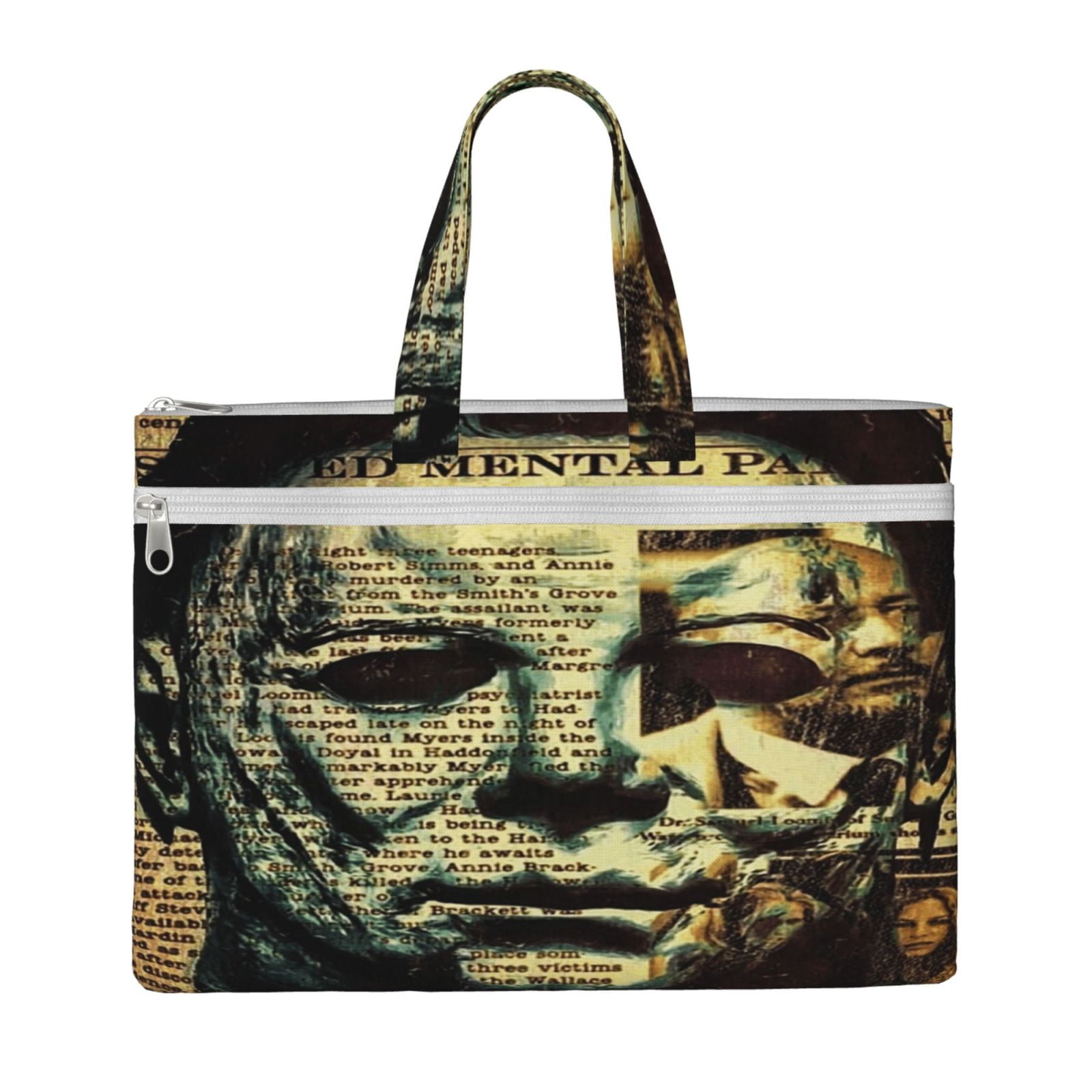 Michael Myers Tote File Bag Top Handle Canvas Briefcase Laptop Handbag ...