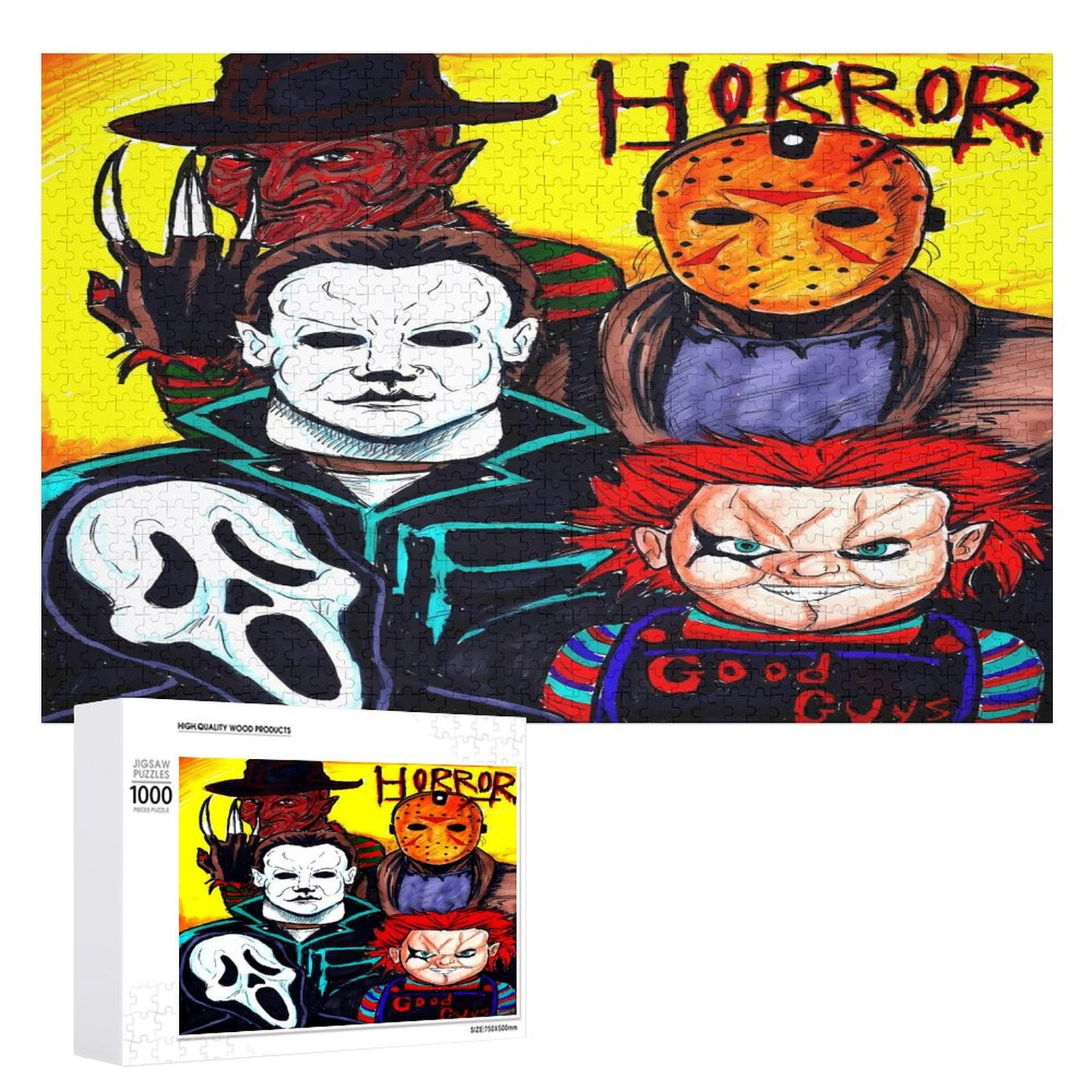 Michael Myers Wooden Picture Puzzle-Eco-Friendly Wood, Educational Toy ...