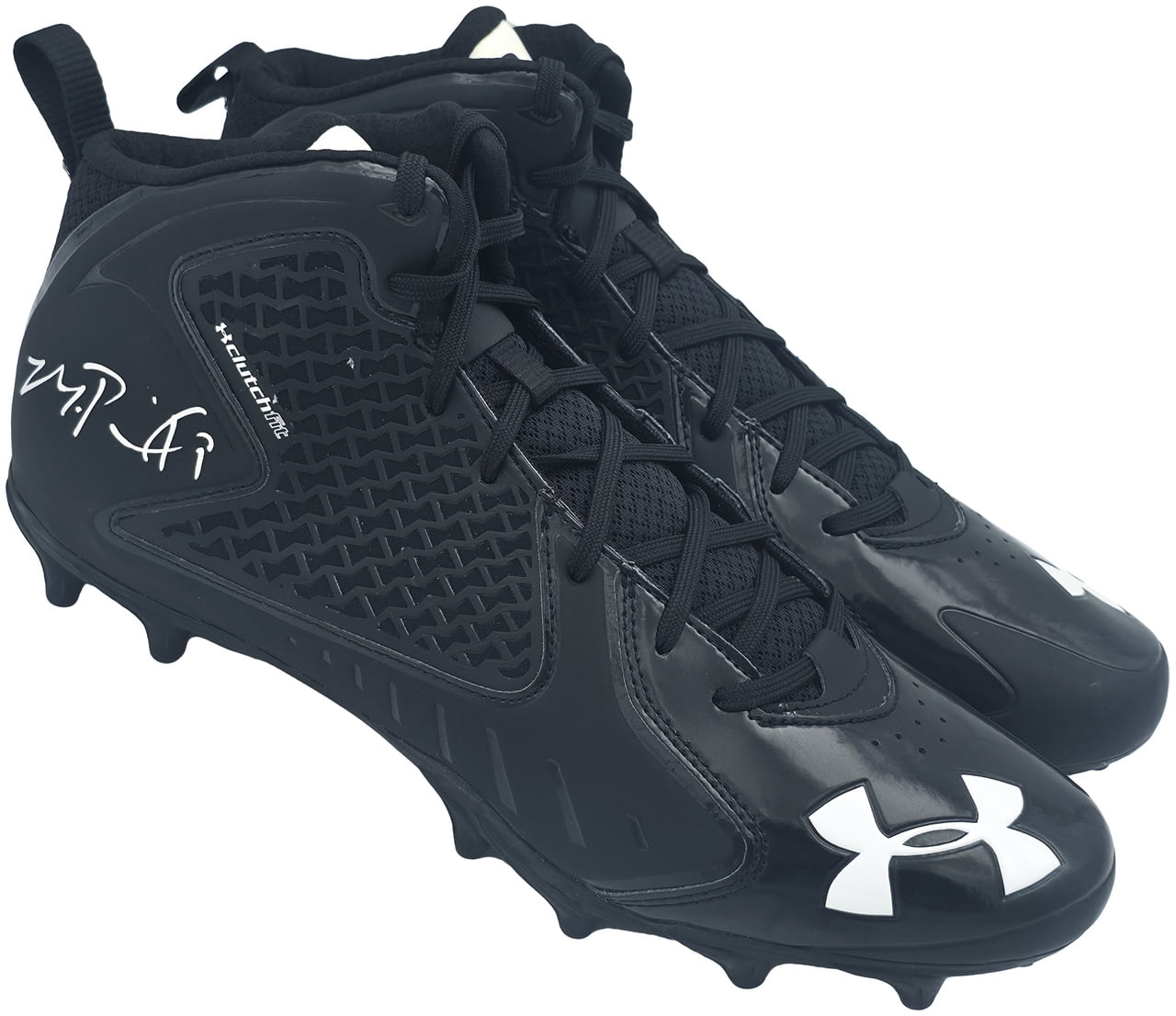 Michael Penix Jr. Autographed Pair of Black Under Armour Team Fierce MC ...