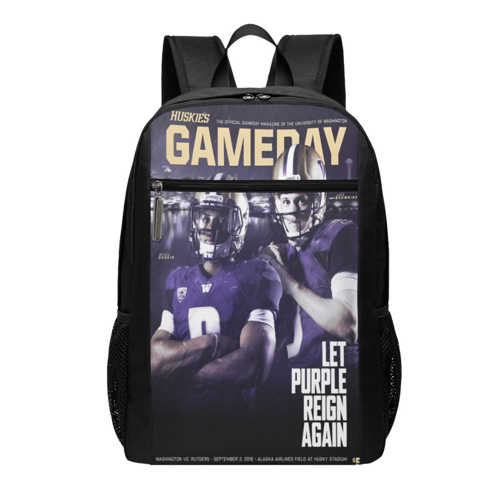 Michael Penix Jr Custom Simple Casual Sports Backpack, Football Team ...