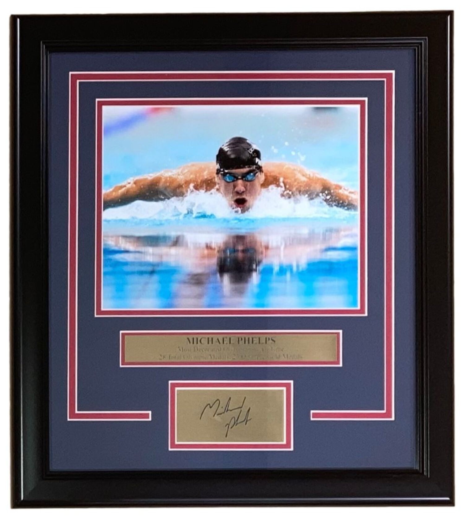 Michael Phelps Framed 8x10 USA Swimming Photo w/ Laser Engraved ...
