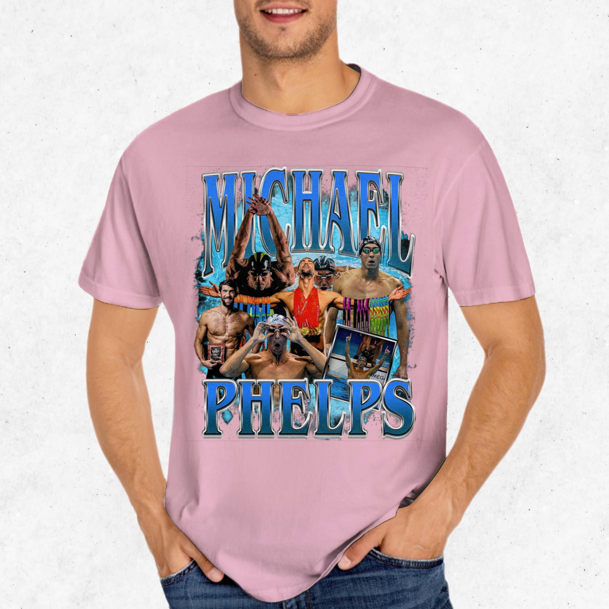 Michael Phelps Olympic Champion T-Shirt: Exclusive Swimmer Fan Shirt ...