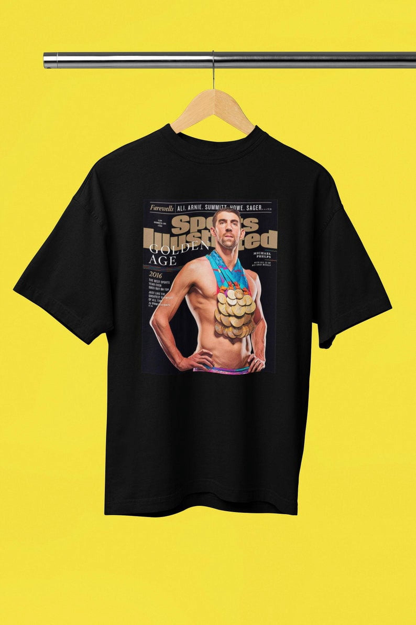 Michael Phelps, Sports Illustrated cover, graphic tee, Olympic champion ...