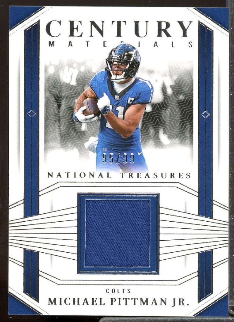 Michael Pittman Jr. Card 2023 Panini National Treasures Century ...