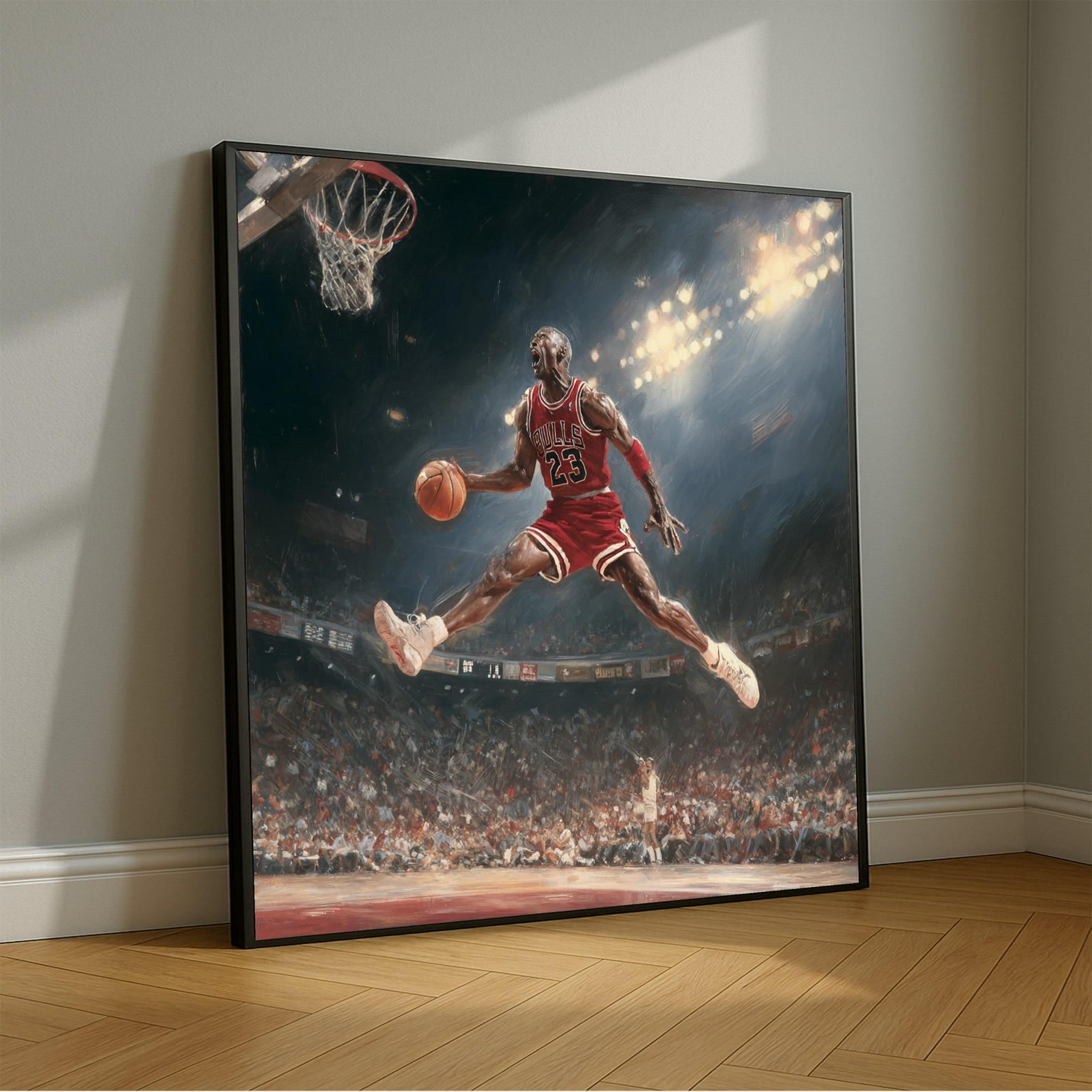 Michael Poster Jordan Basketball Iconic Dunk Poster Style Action Sports ...