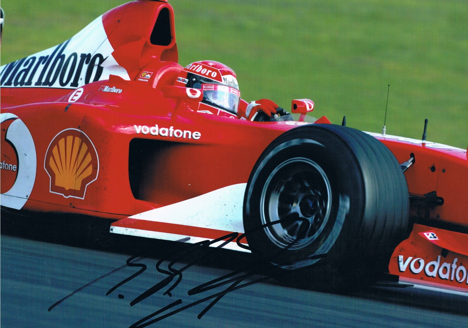 Michael Schumacher 1969- genuine autograph 8x12" Photo signed Formula ...