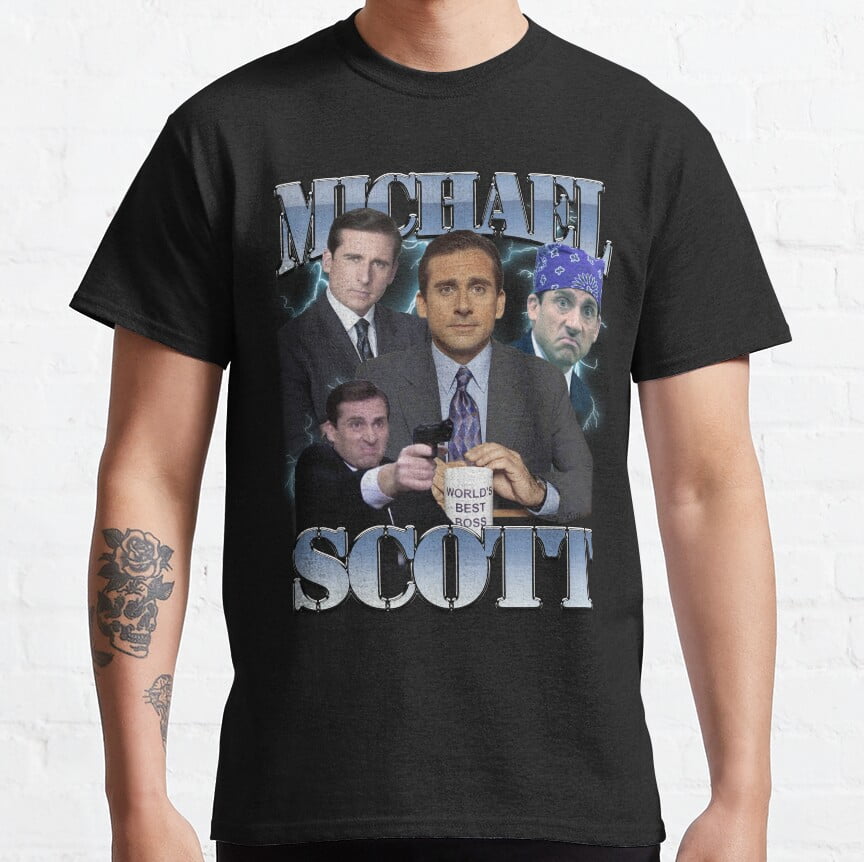 Michael Scott Bootleg 90's Vintage Classic T-Shirt - Walmart.com