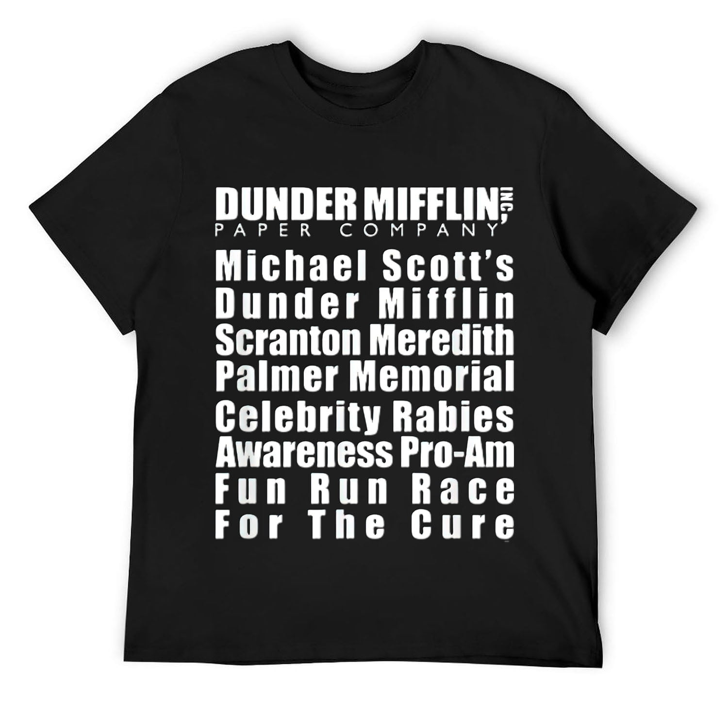 Michael Scott Fun Run with Dunder Logo T-Shirt - Walmart.com