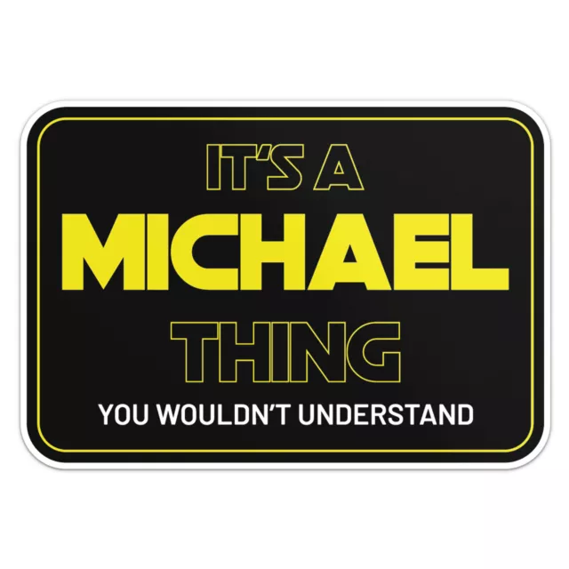 Michael Slogan Sticker Phone Decal Water Bottle Stickers Car Decals ...