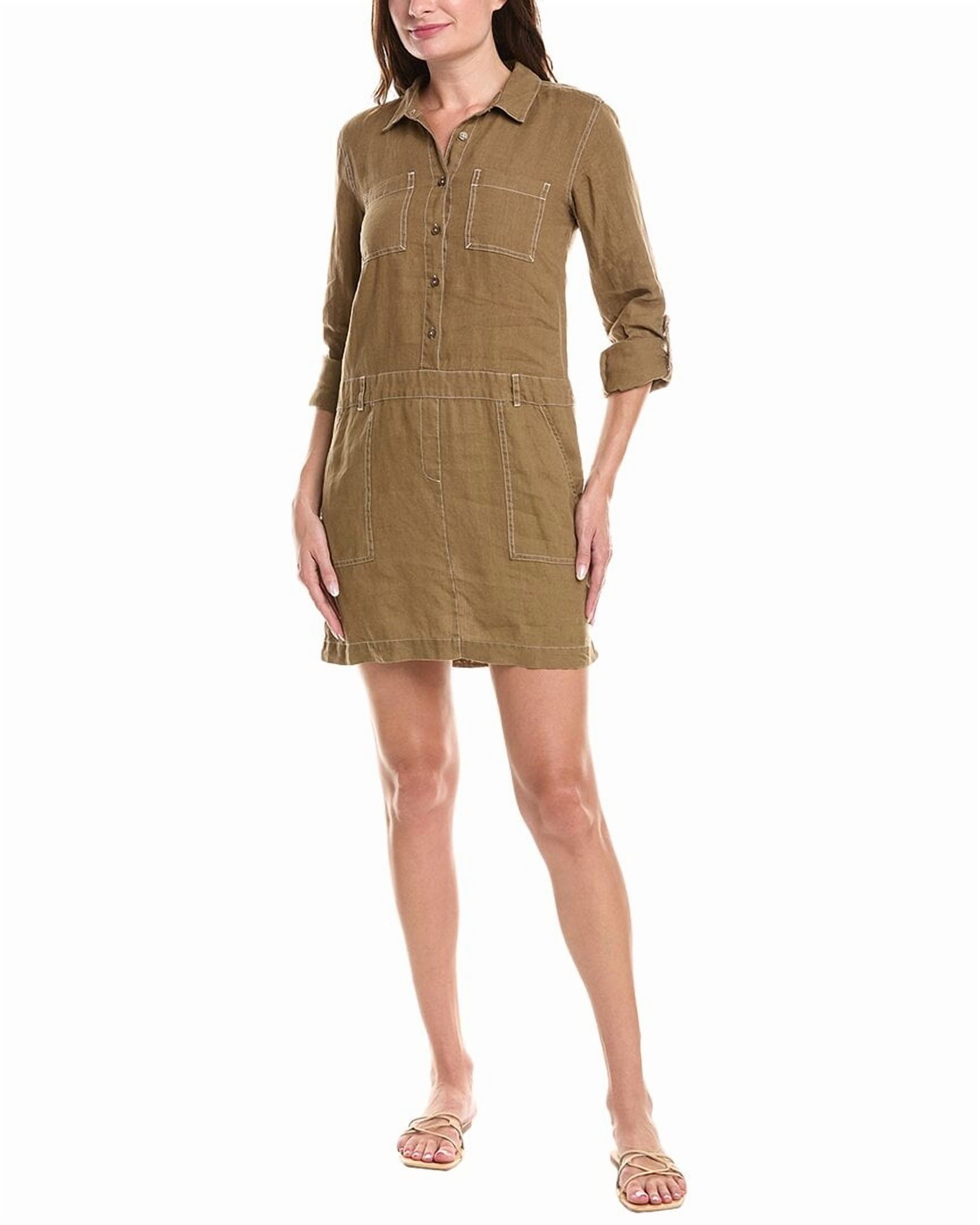 Michael Stars womens Pilar Linen Shirtdress, m - Walmart.com