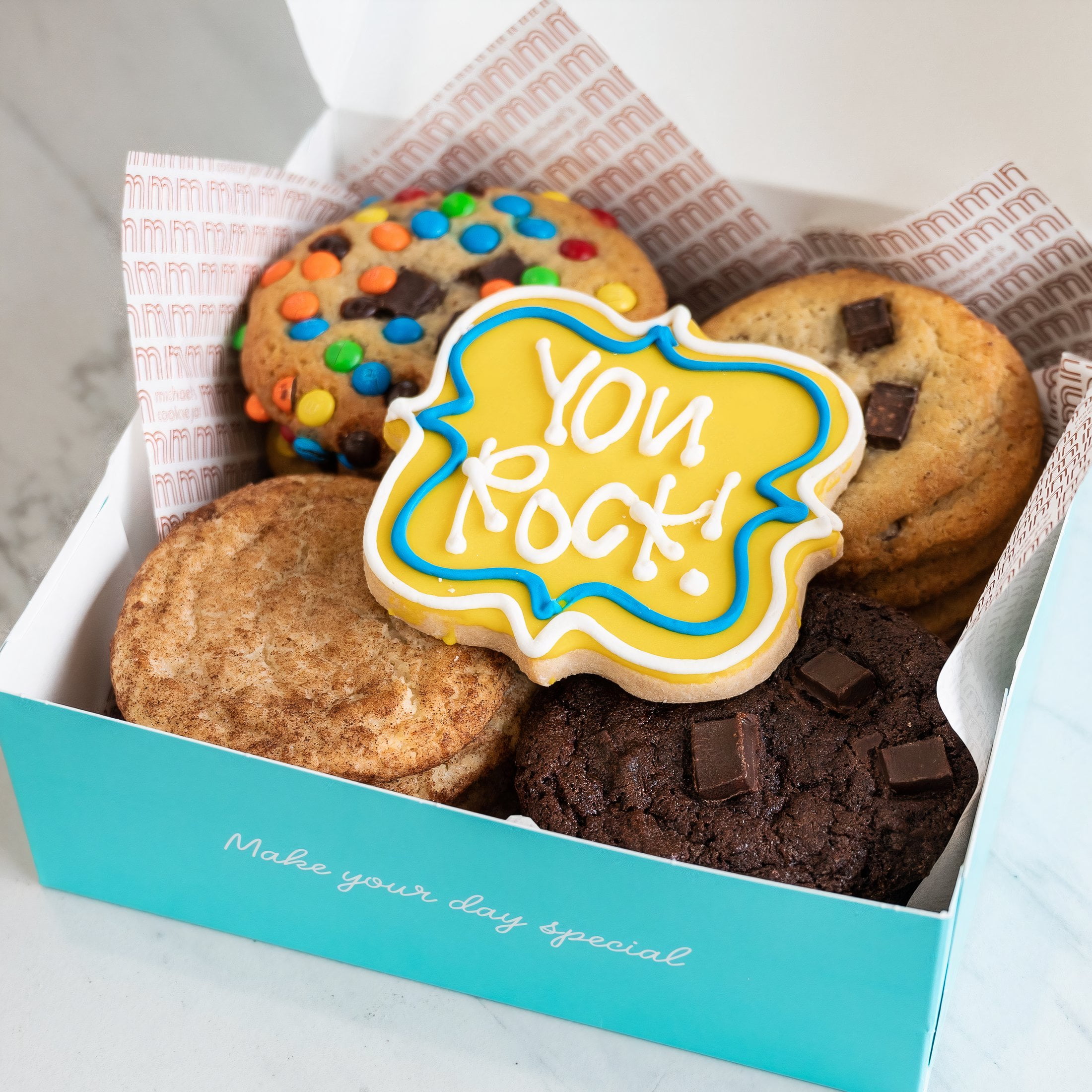 Michael's Cookie Jar Cookie Care Package Colors Vary Kissy Emoji ...