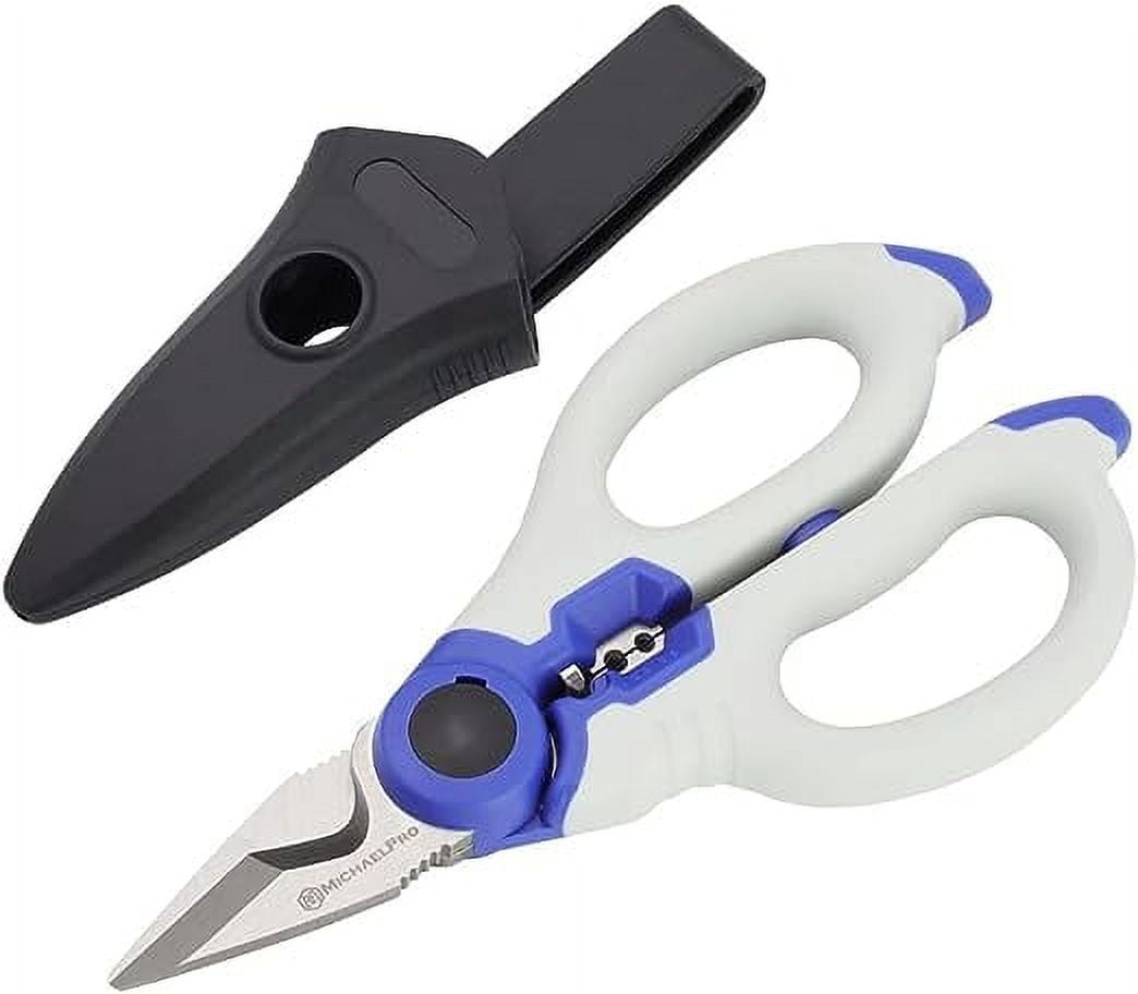 MichaelPro Heavy Duty 6" Multi-Purpose Stainless Electrician Scissors ...