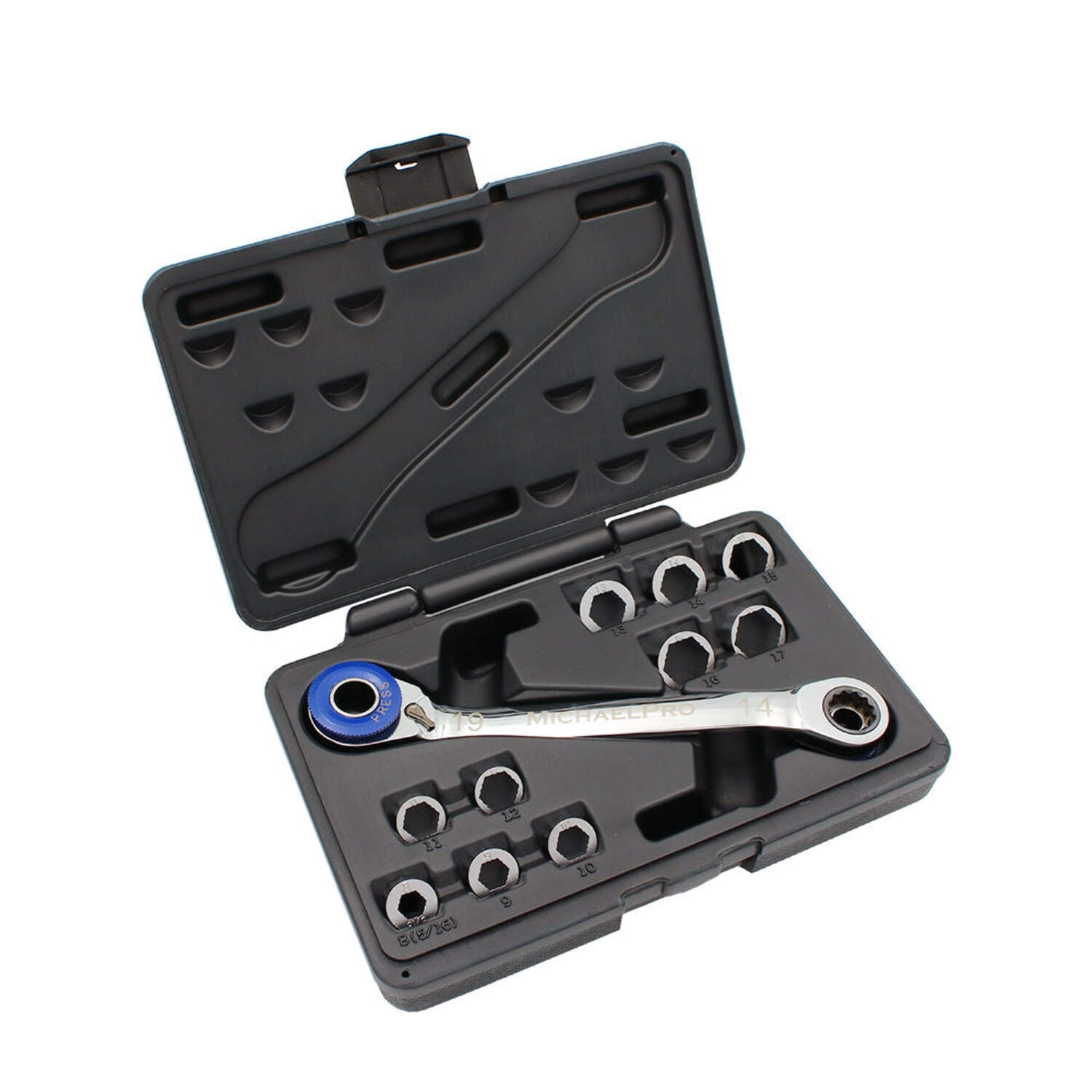 MichaelPro MP001204 11-IN-1 RATCHETING WRENCH SET, 11 SIZES IN A WRENCH ...