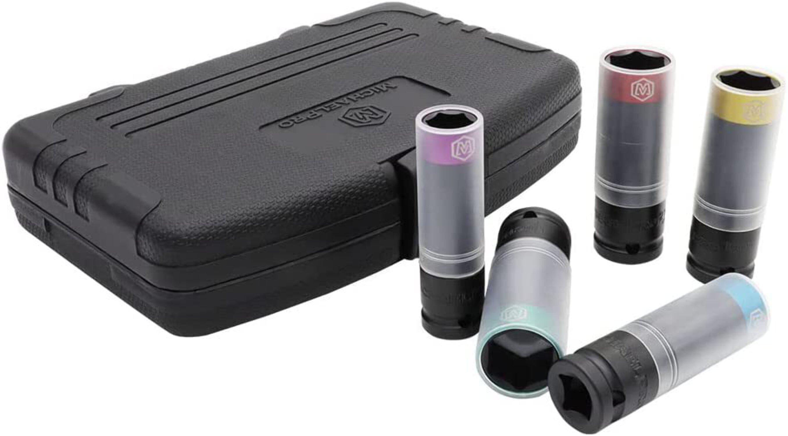 MichaelPro MP005030 5-Piece Power Impact Lug Nut Socket, Damage-Free 1/ ...