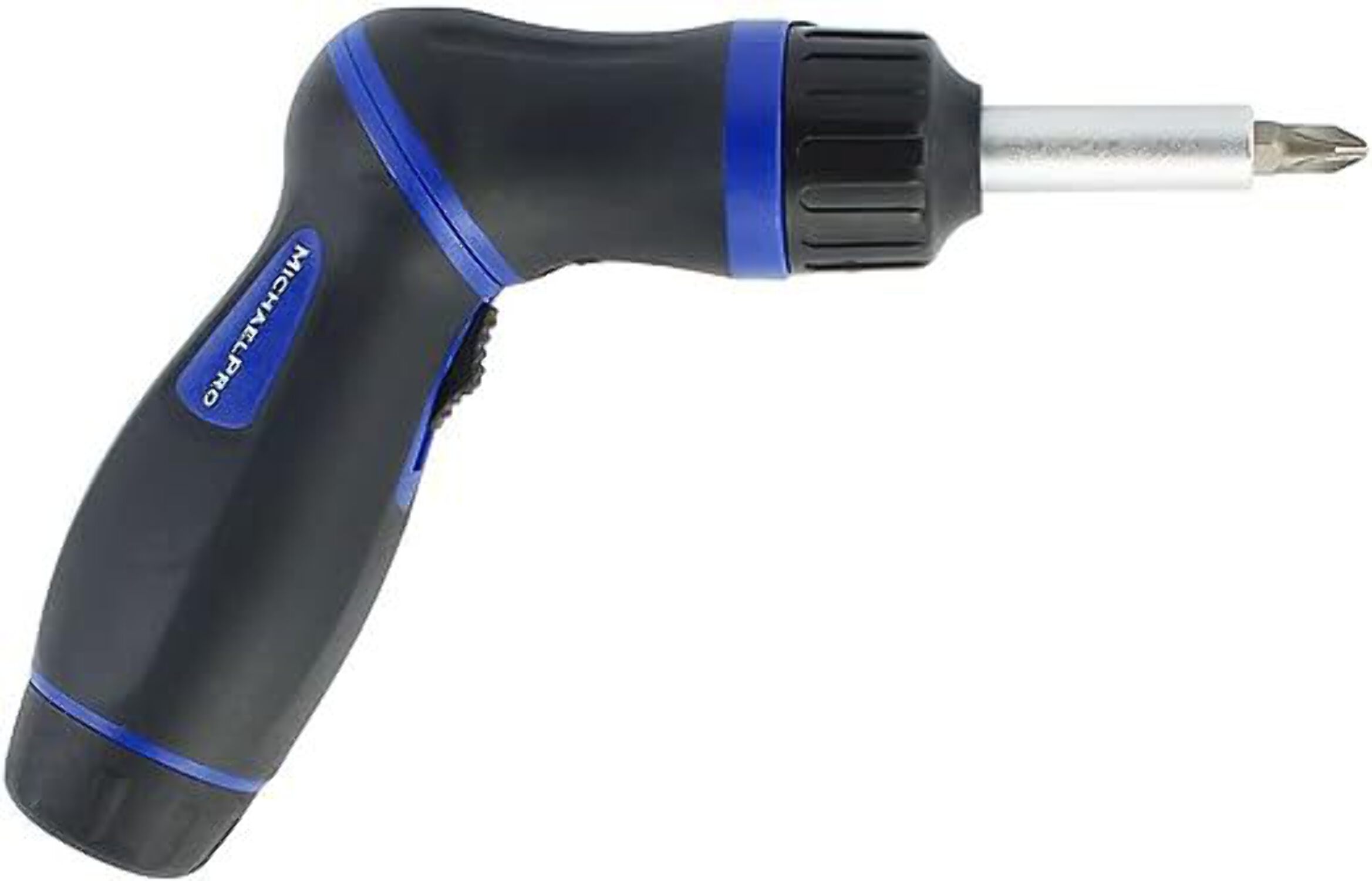 MichaelPro Two-Position Ratcheting Screwdriver, 9-in-1 Adjustable Angle ...
