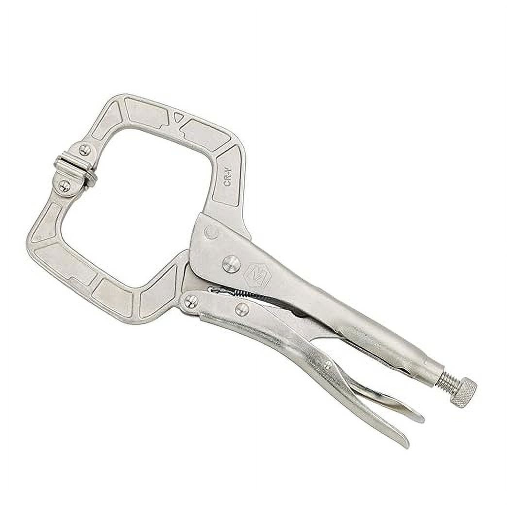 MichaelPro Vise-Grip Locking C Clamp with Swivel Tips, 11 inch Wide ...