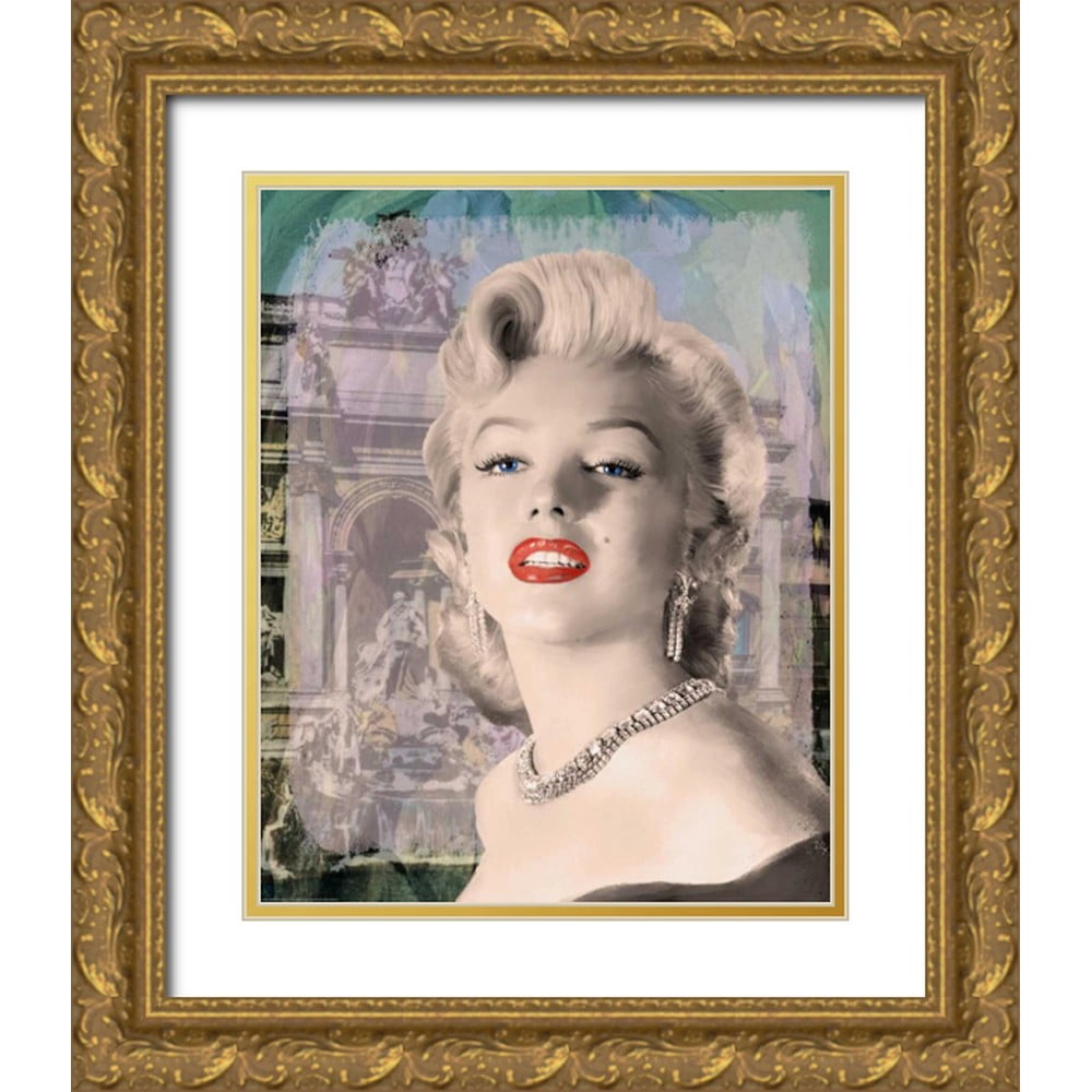 Michaels, Jerry 12x14 Gold Ornate Wood Framed with Double Matting ...