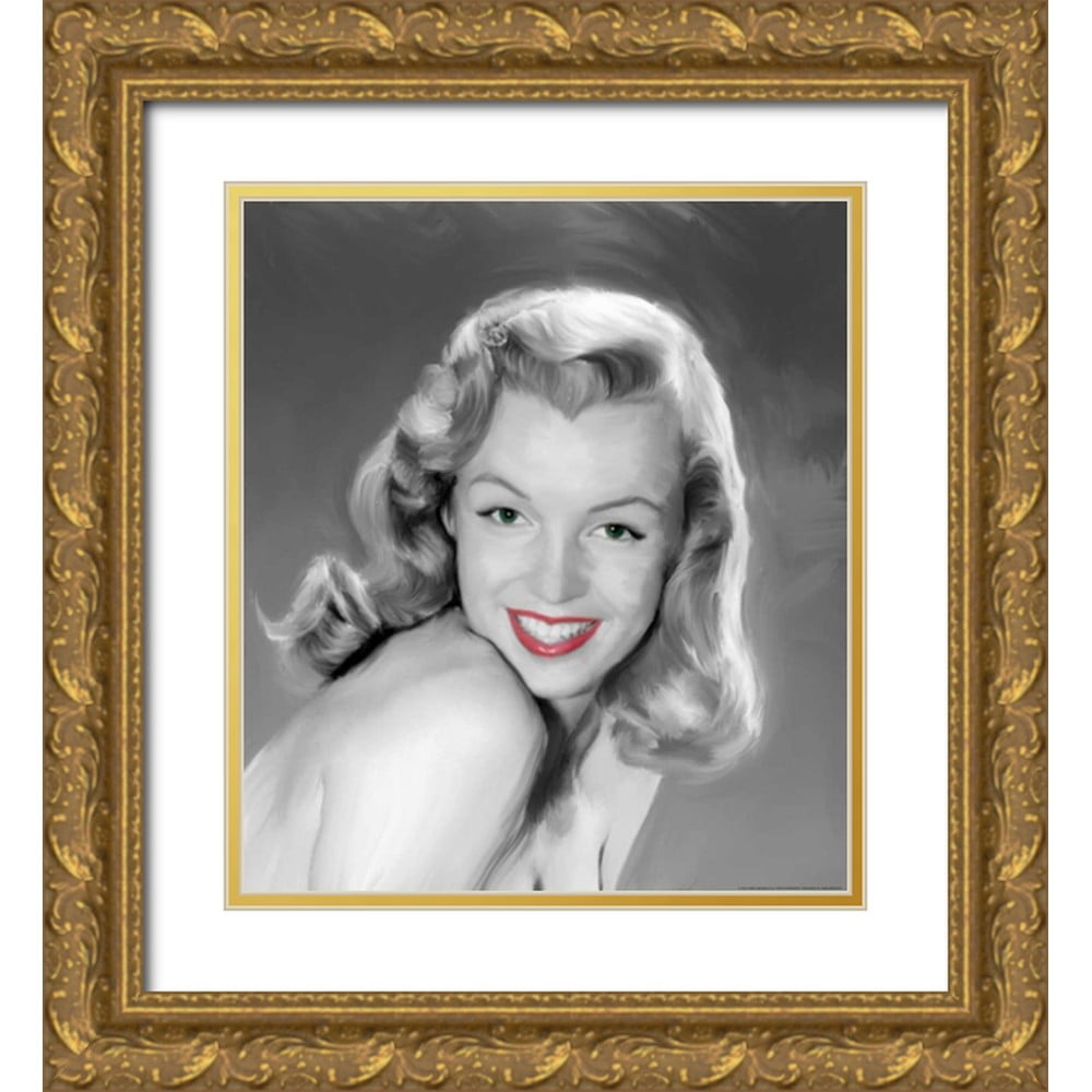Michaels, Jerry 15x17 Gold Ornate Wood Framed with Double Matting ...