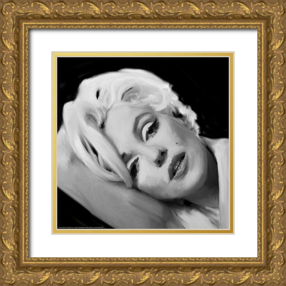 Michaels, Jerry 20x20 Gold Ornate Wood Framed with Double Matting ...