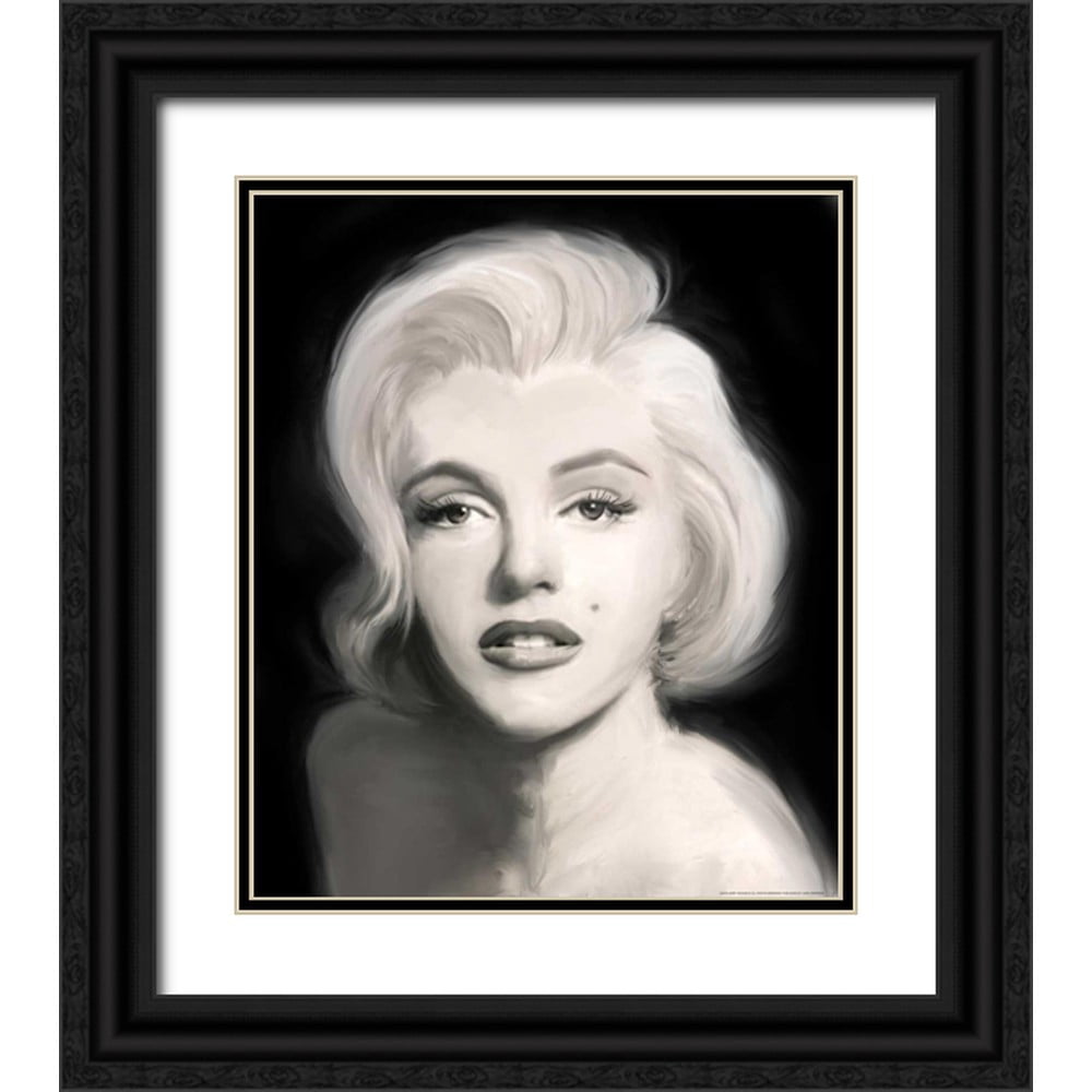 Michaels, Jerry 20x23 Black Ornate Wood Framed with Double Matting ...